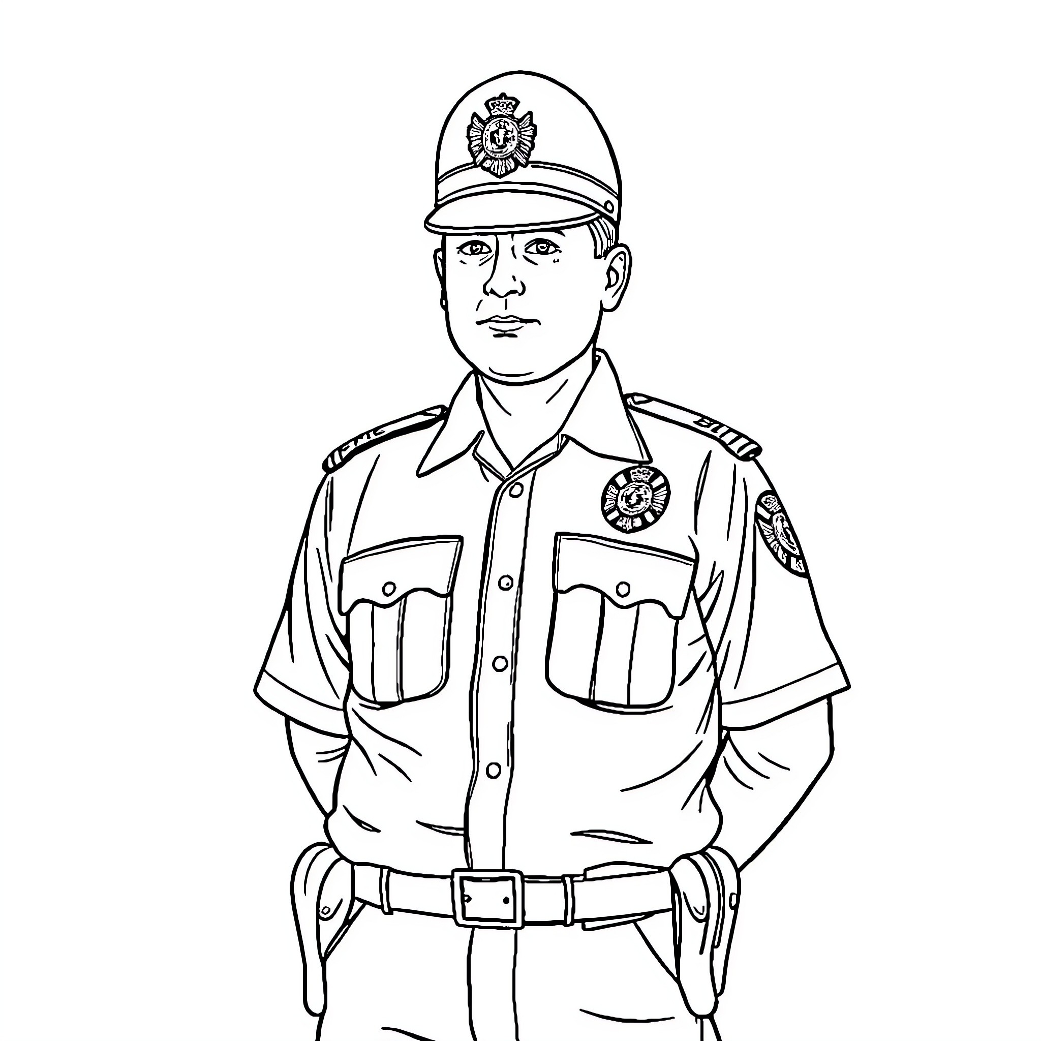 4 Best Police Man Coloring Pages (Free Printable PDFs)