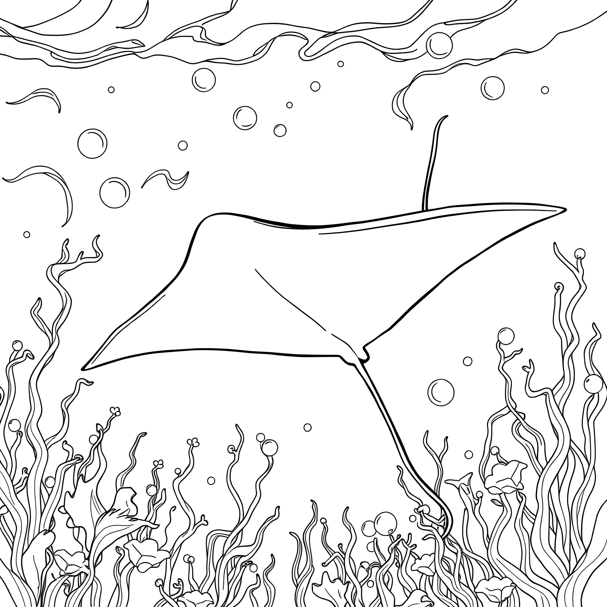 Best Manta Ray Coloring Pages (Free Printable PDF)
