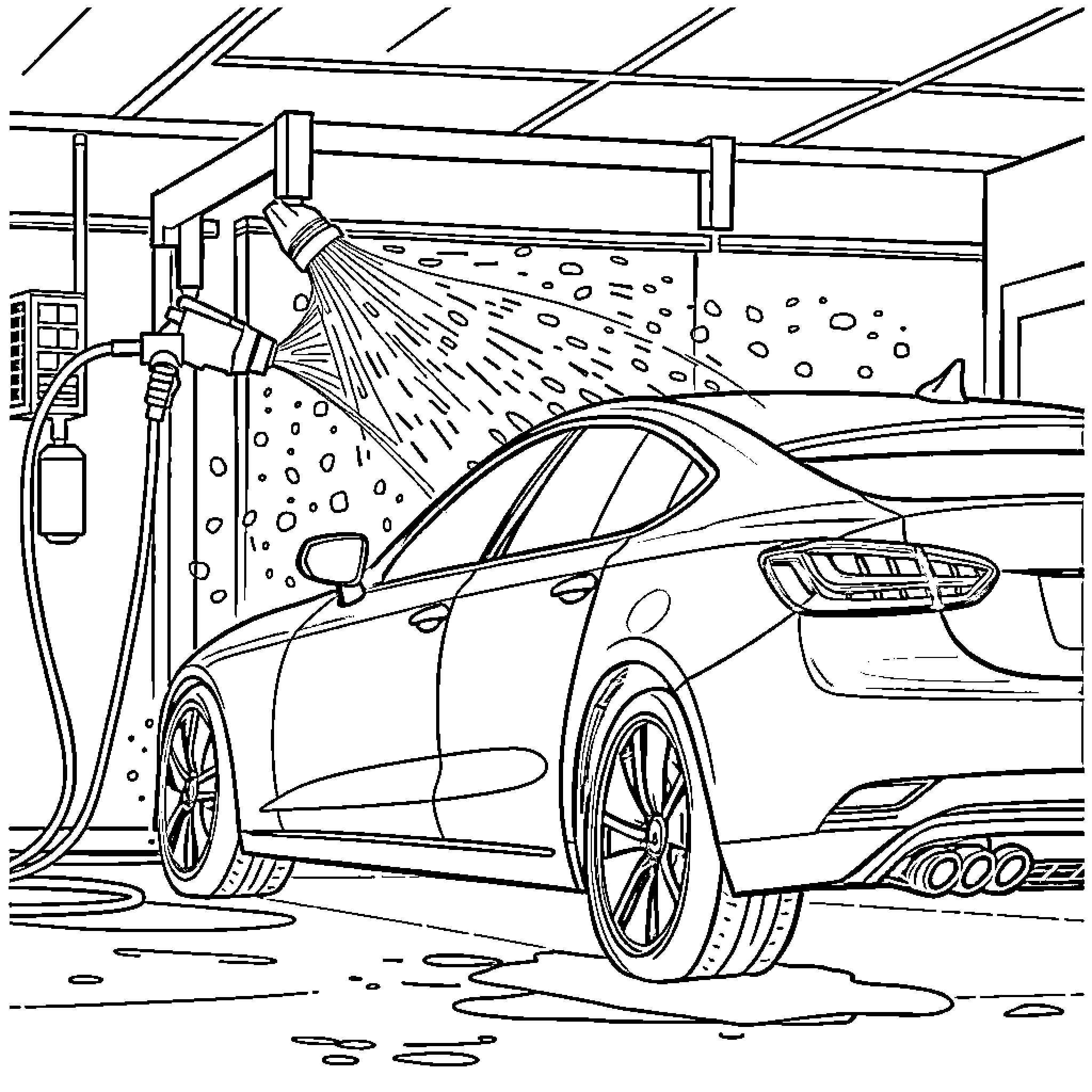 Best Car Wash Coloring Pages (Free Printable PDF)