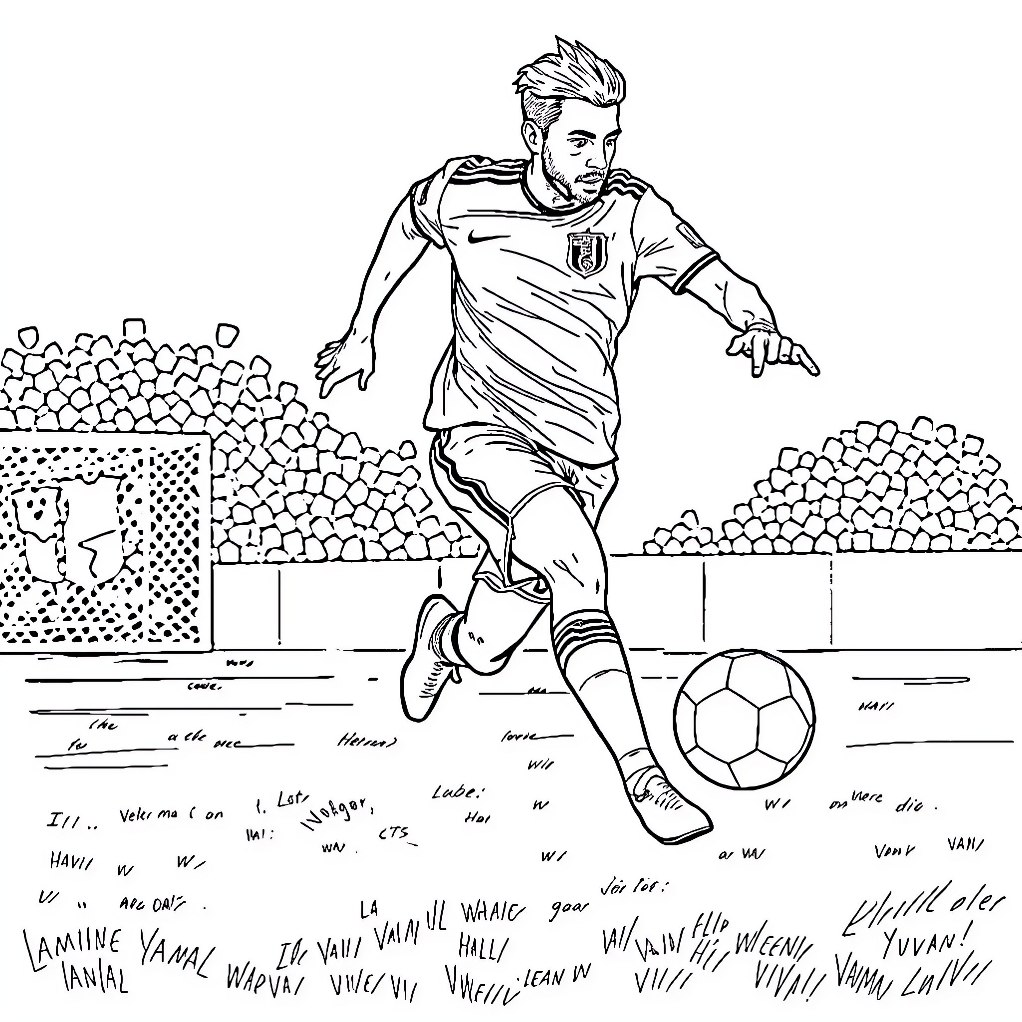 Best Lamine Yamal Coloring Pages (Free Printable PDF)
