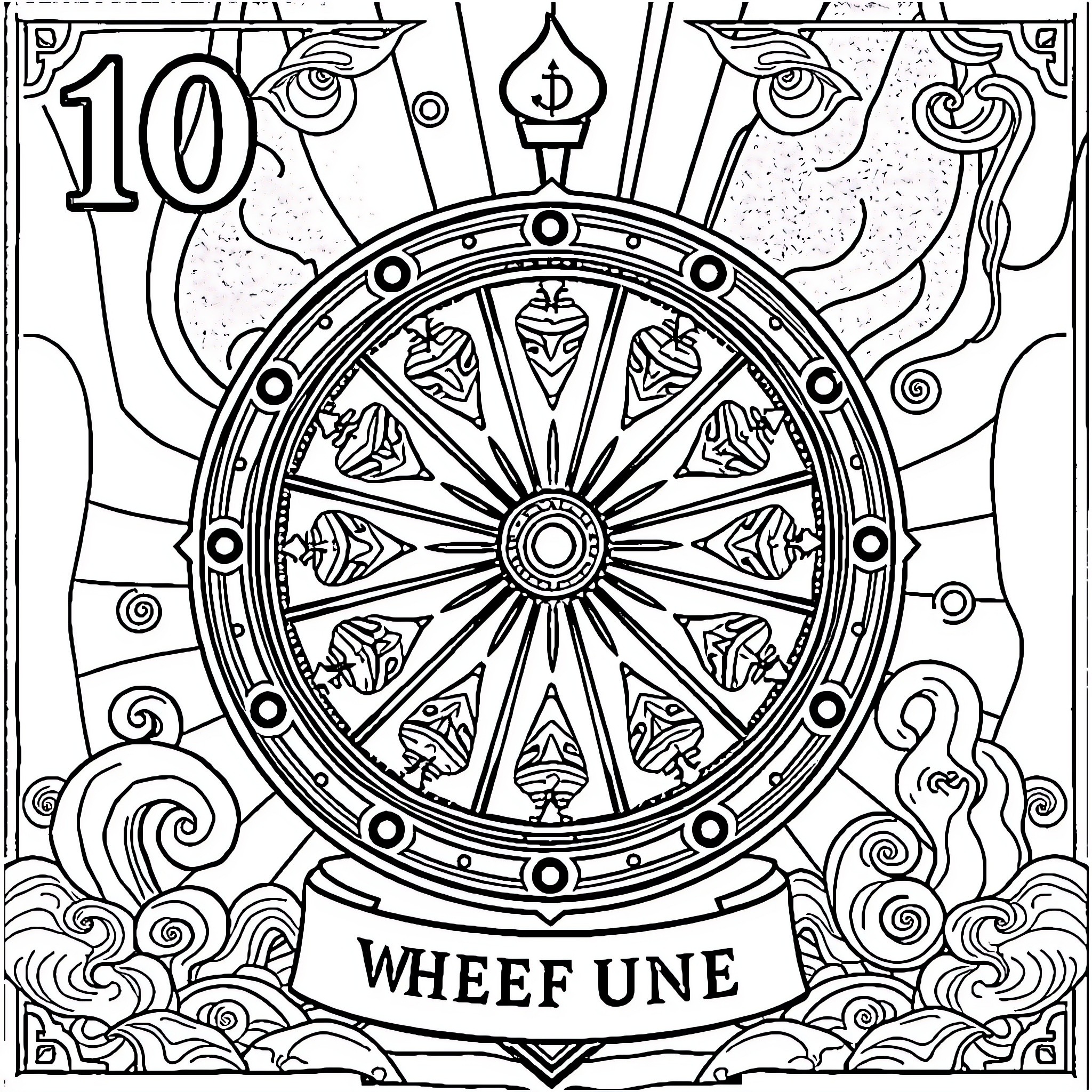 23 Best Tarot Card Coloring Pages (Free Printable PDFs)