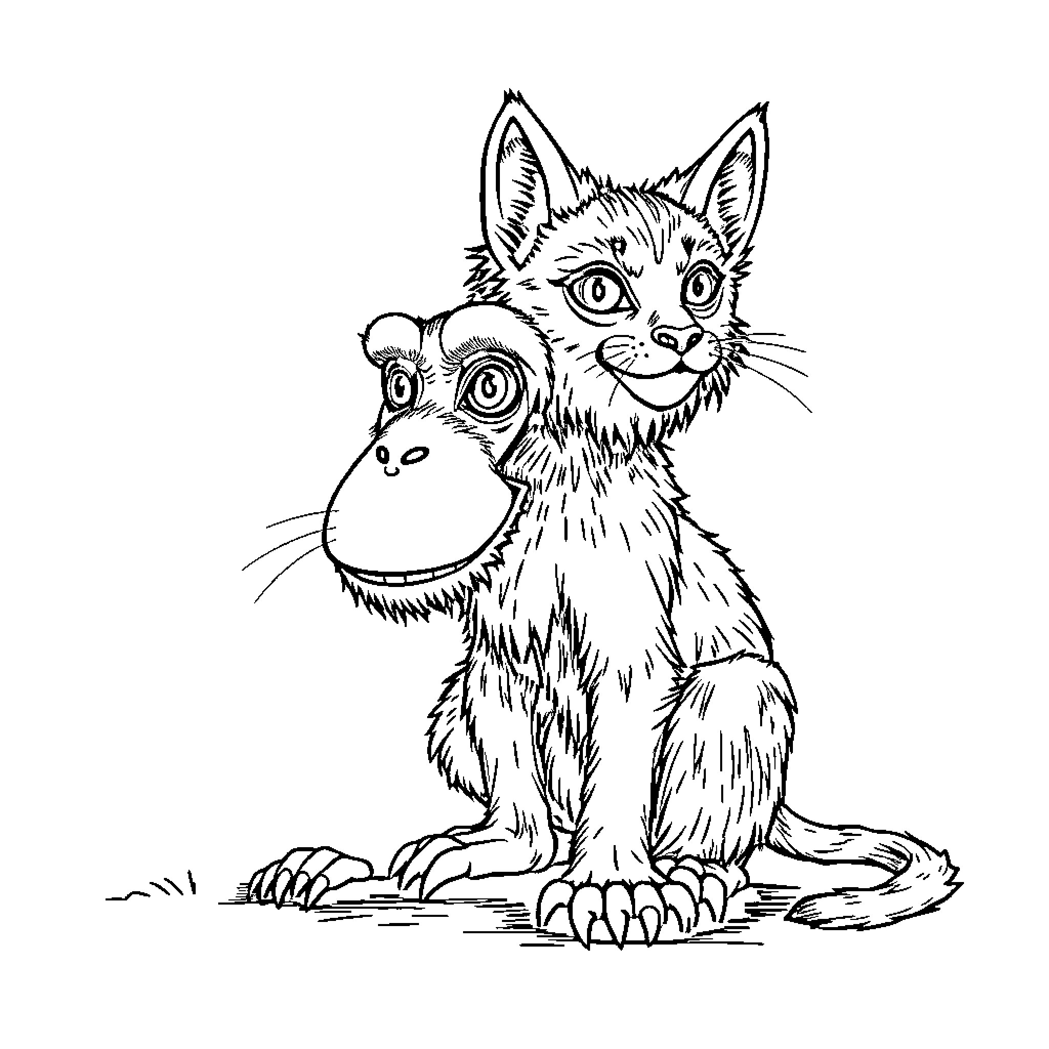 Best Mutant Monkey Cat Coloring Pages (Free Printable PDF)