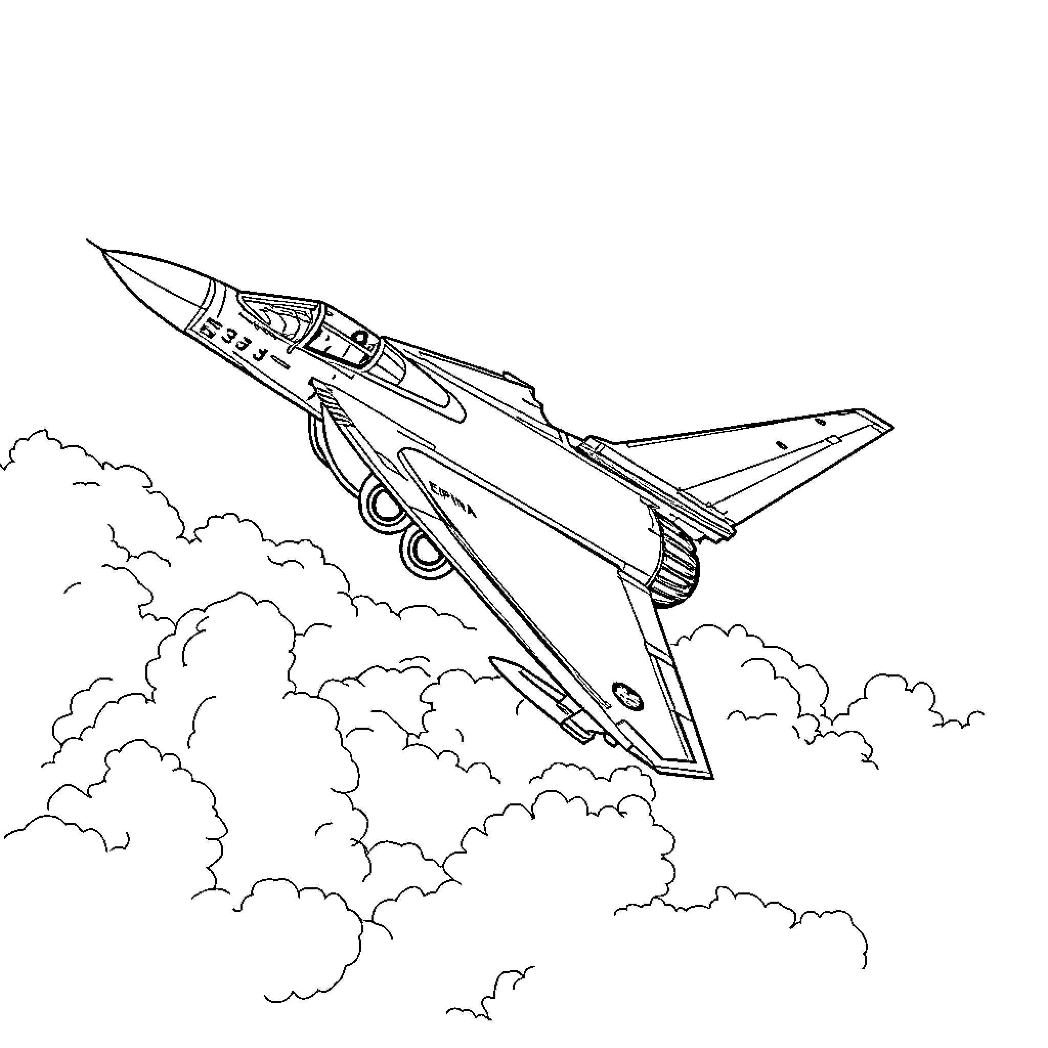 Best Eurofighter Coloring Pages (Free Printable PDF)