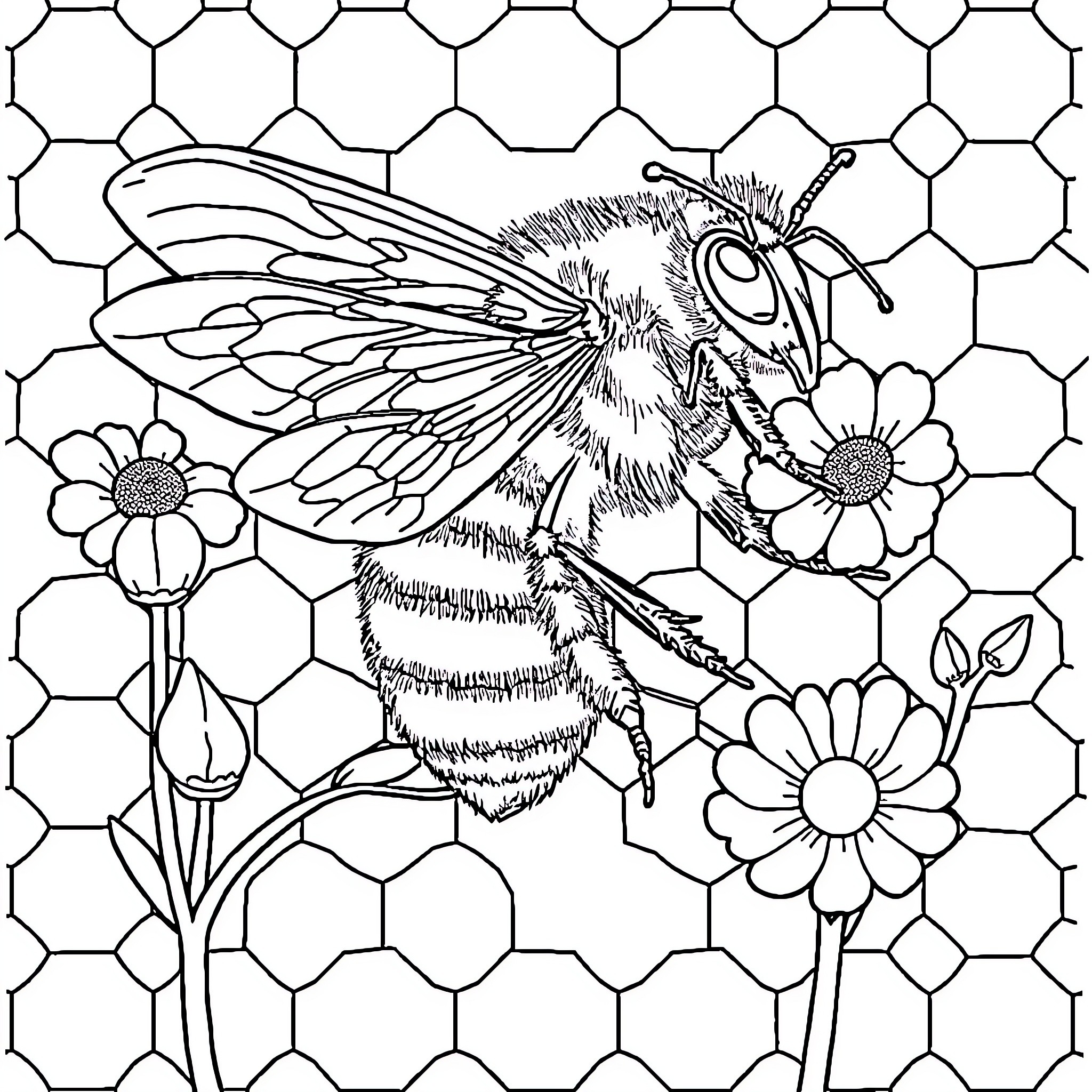 Best Bee Coloring Pages (Free Printable PDF)