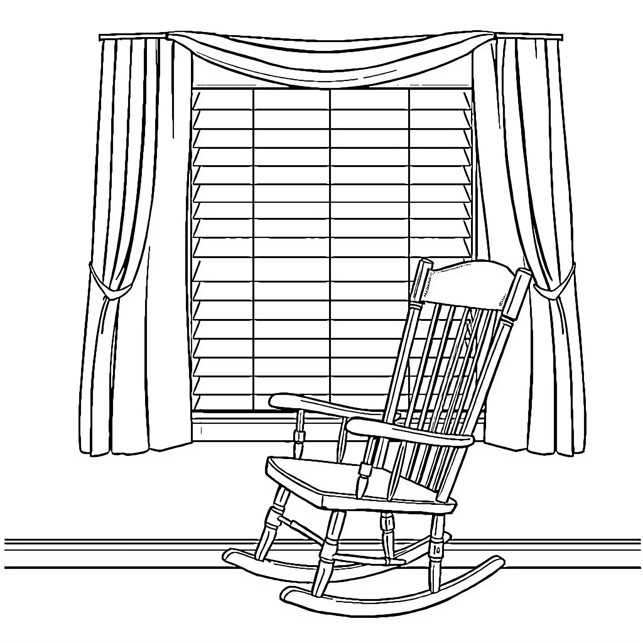 Best Rocking Chair Coloring Pages (Free Printable PDF)