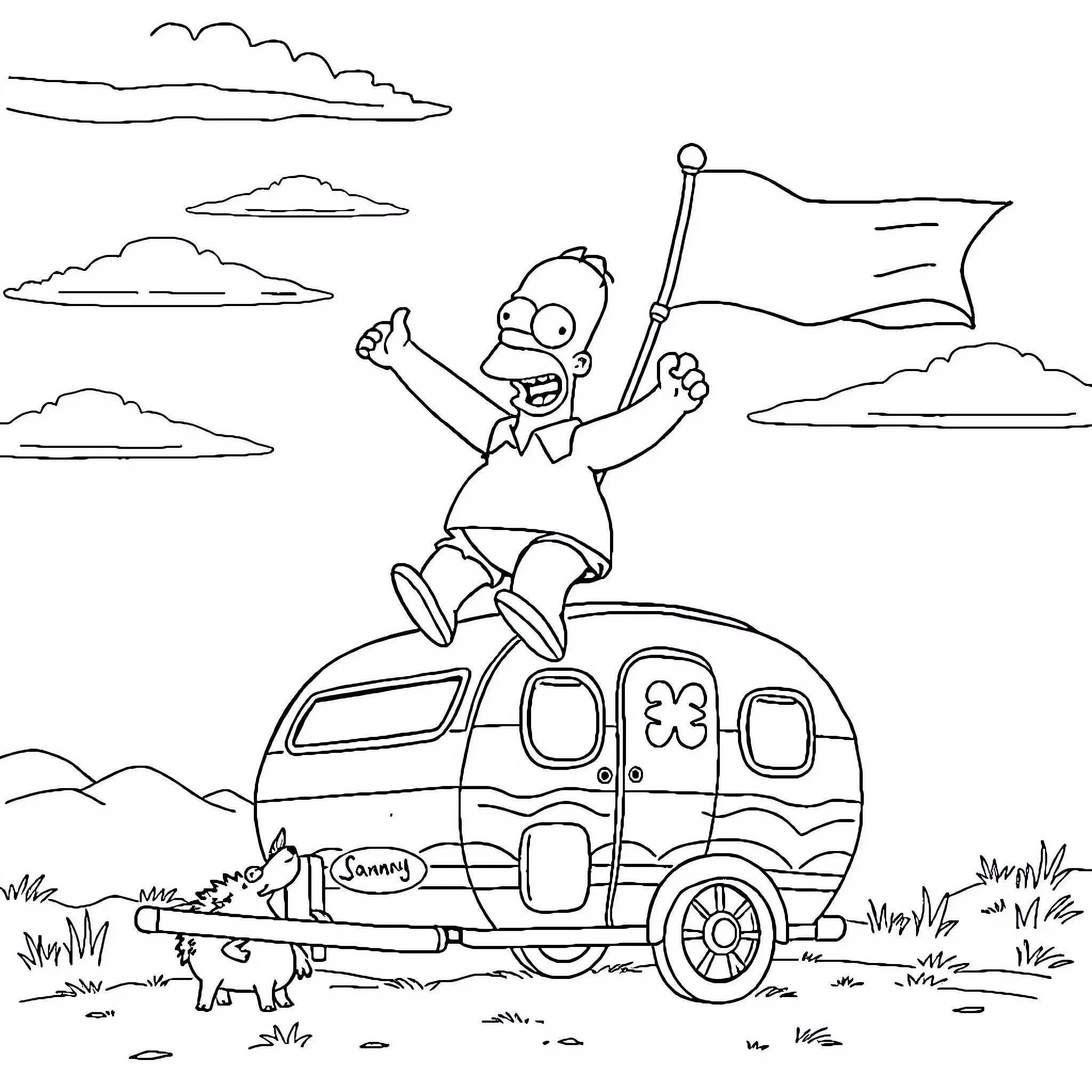 112 Best Homer Simpson Coloring Pages (Free Printable PDFs)
