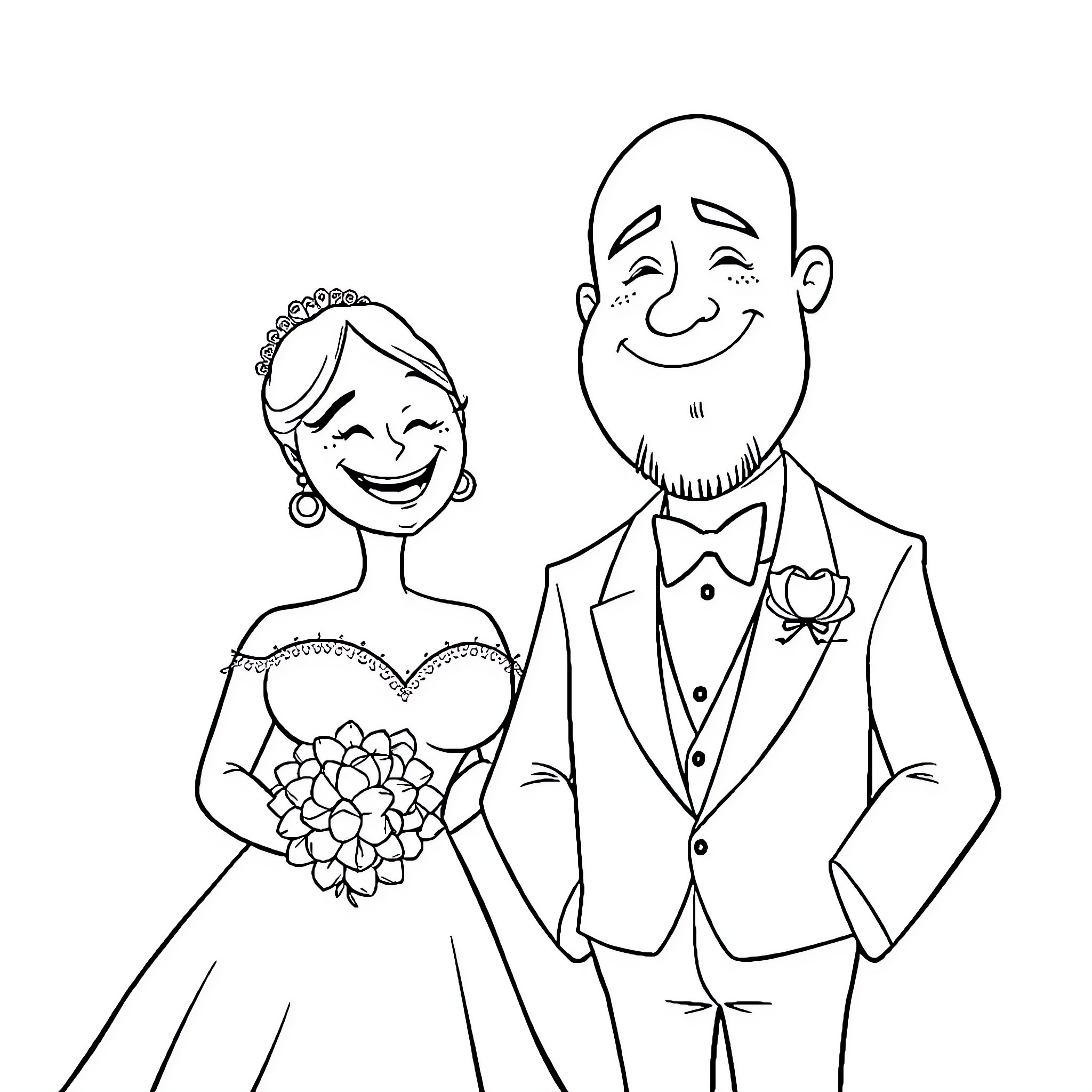 Best Bride and Groom Coloring Pages (Free Printable PDF)