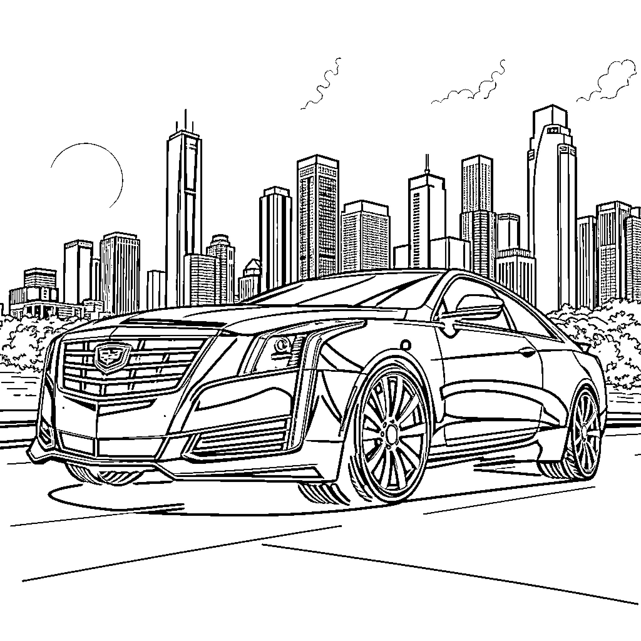 Best Cadillac Coloring Pages (Free Printable PDF)