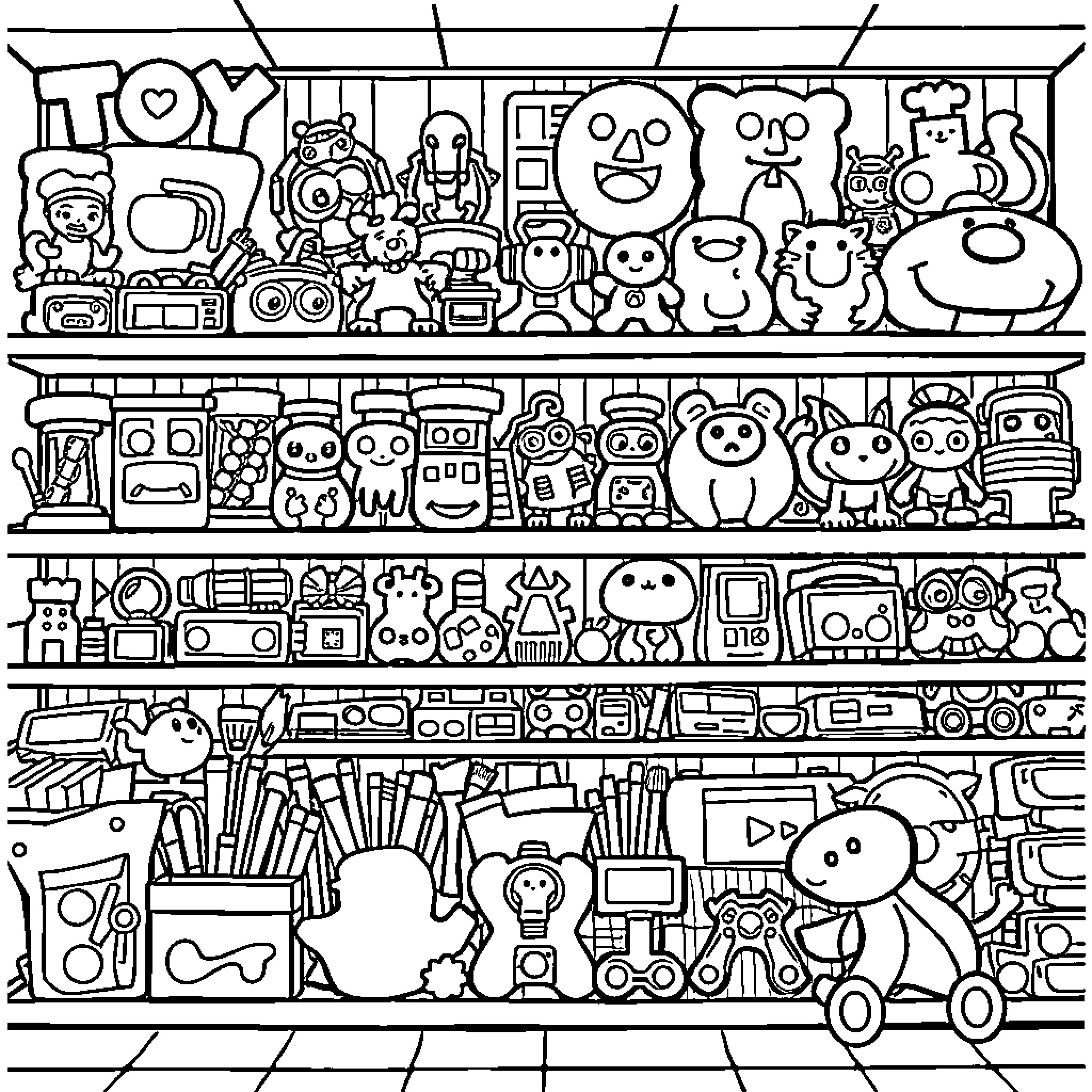 Best Toy Coloring Pages (Free Printable PDF)