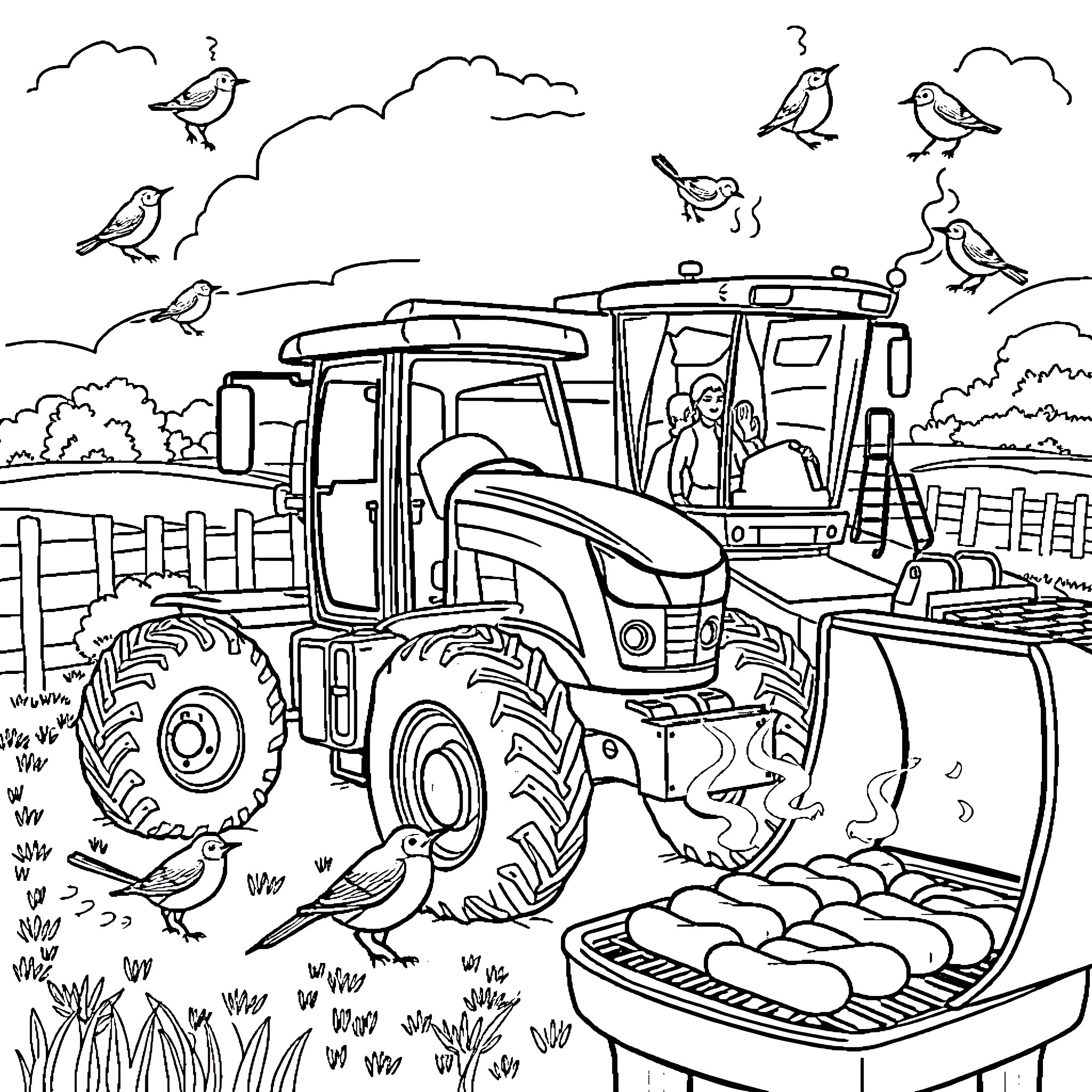 Best Tractor Coloring Pages (Free Printable PDF)