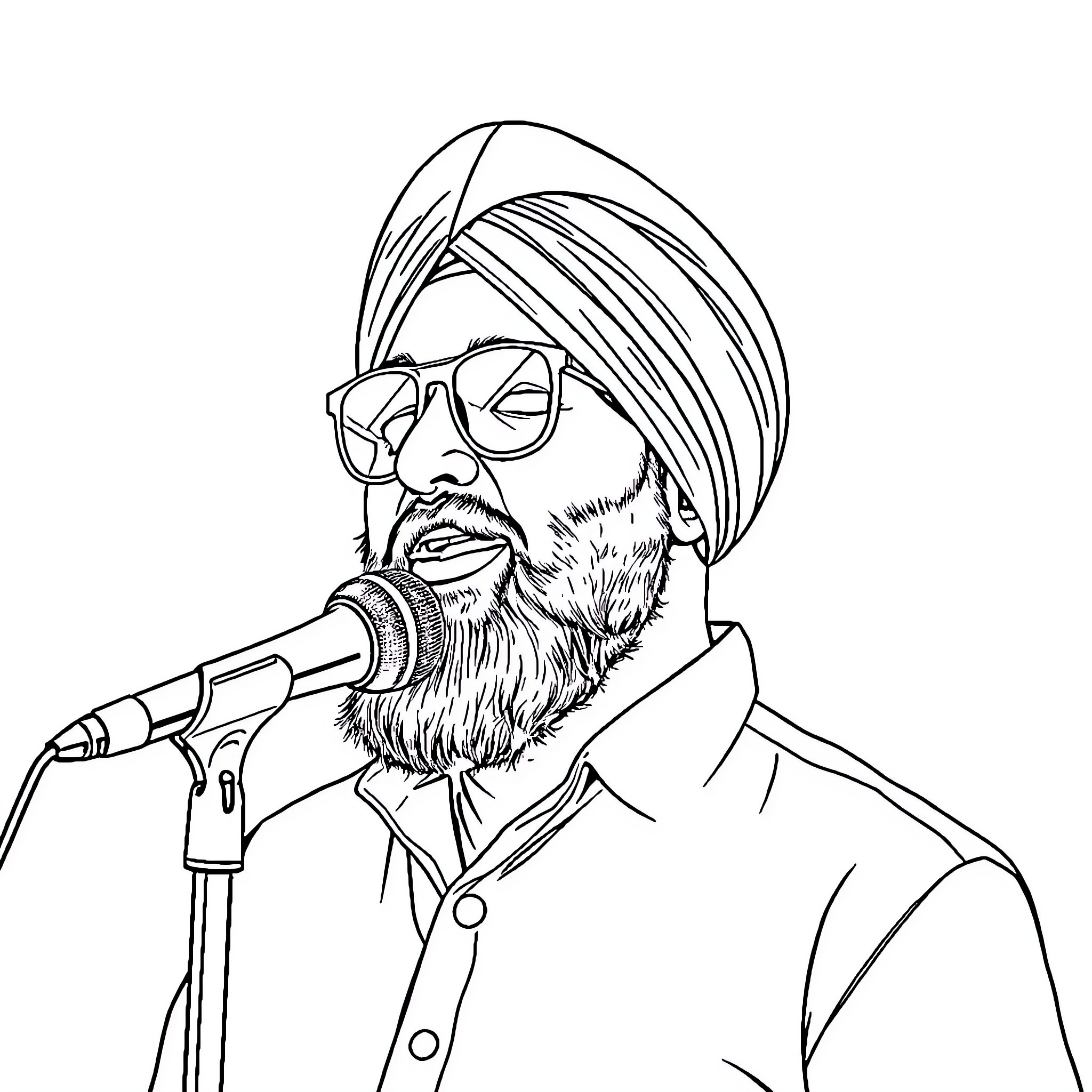 Best Sidhu Moose Wala Coloring Pages (Free Printable PDF)