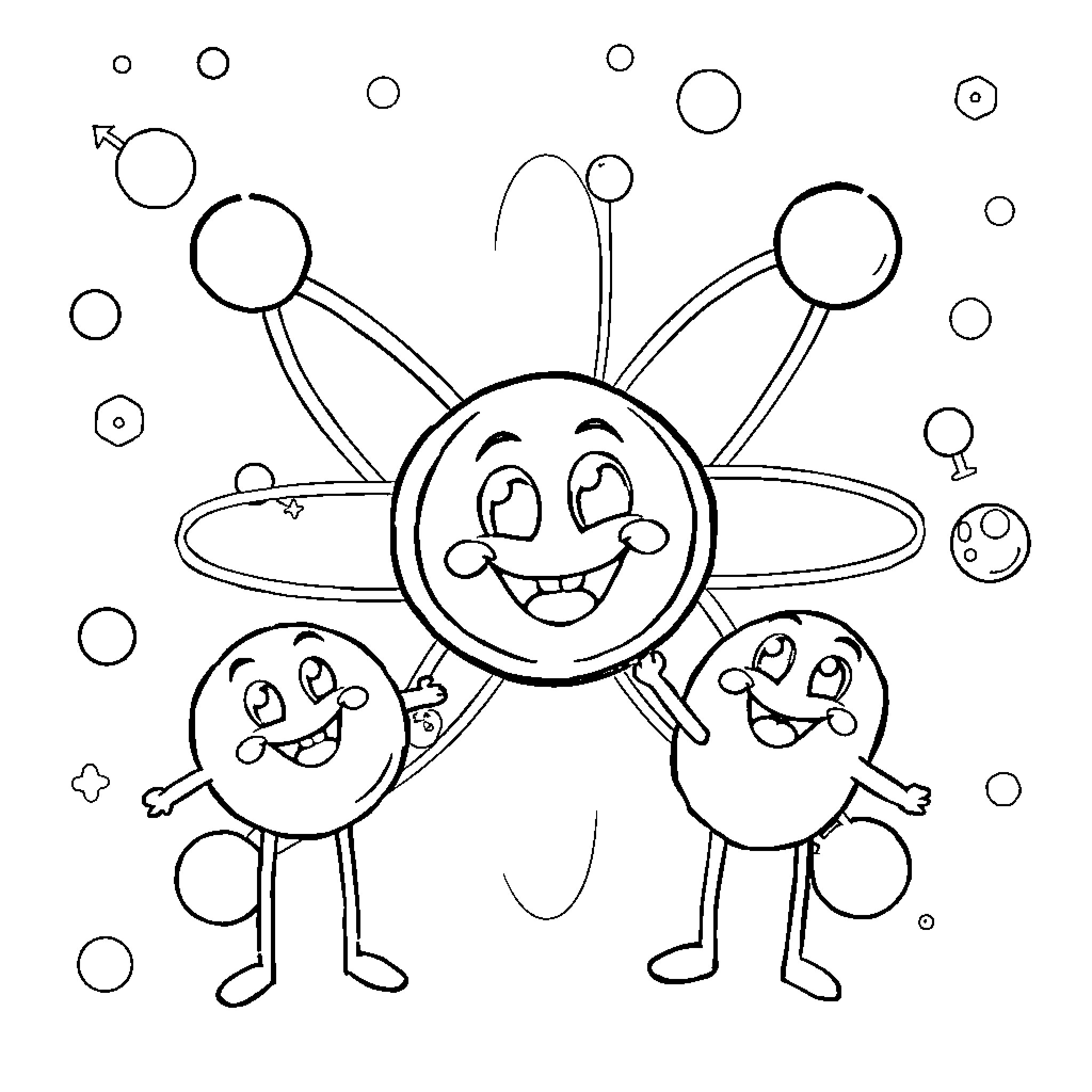 Best Atomic Particle Coloring Pages (Free Printable PDF)