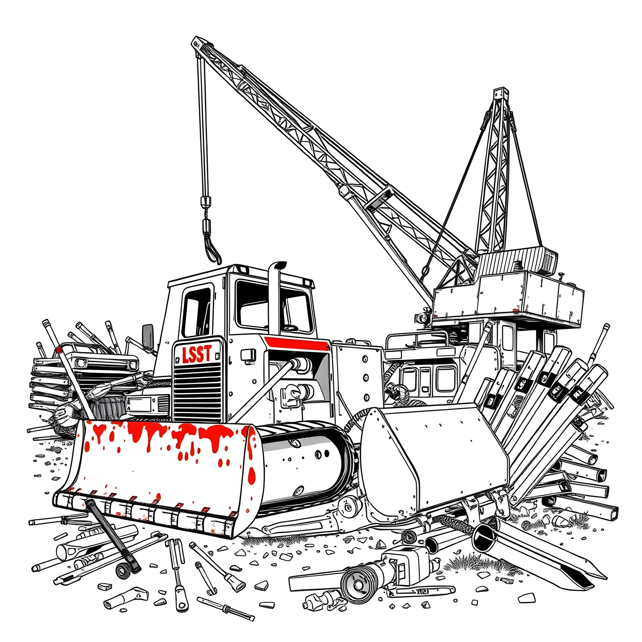 33 Best Construction Vehicle Coloring Pages (Free Printable PDFs)