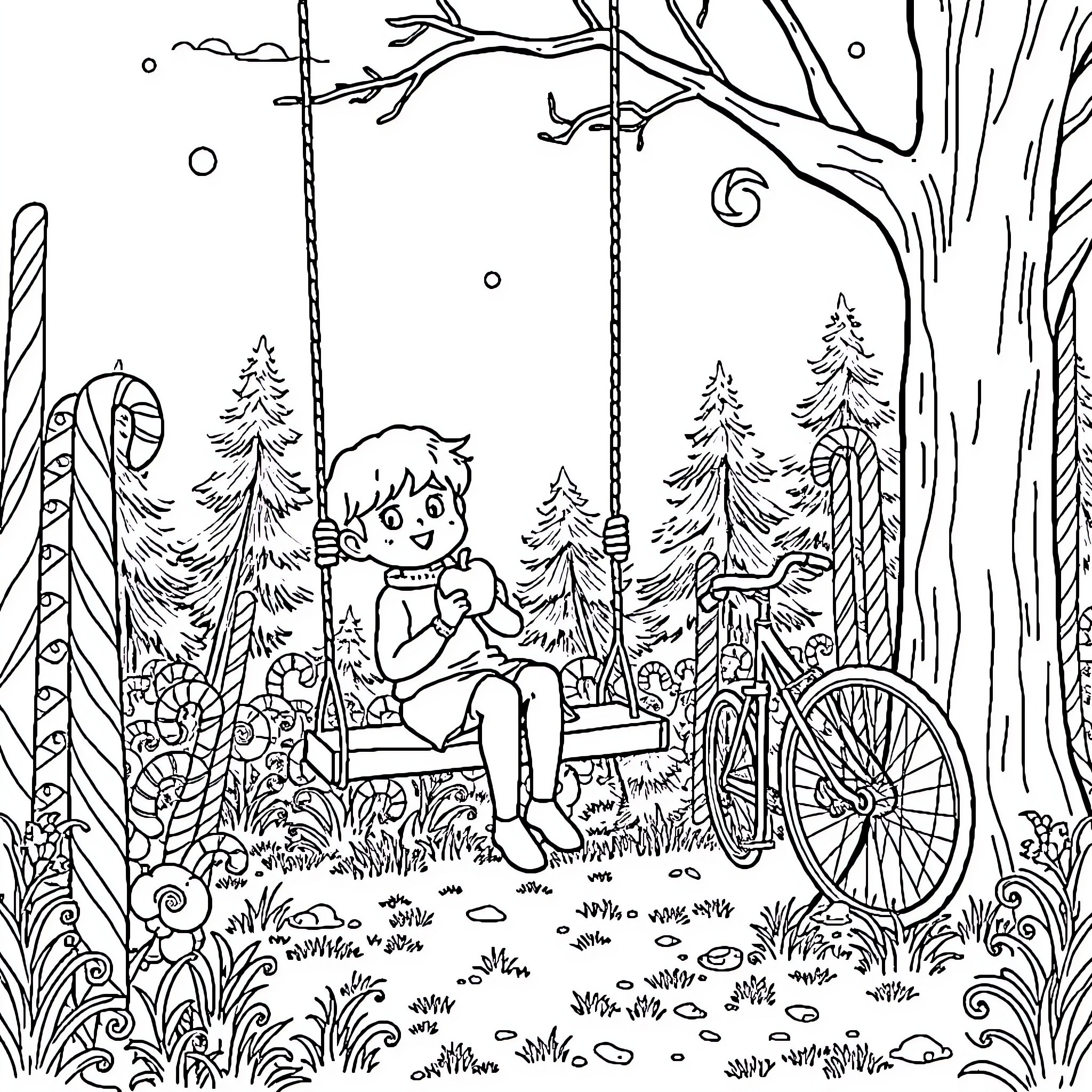 Best Swing Coloring Pages (Free Printable PDF)