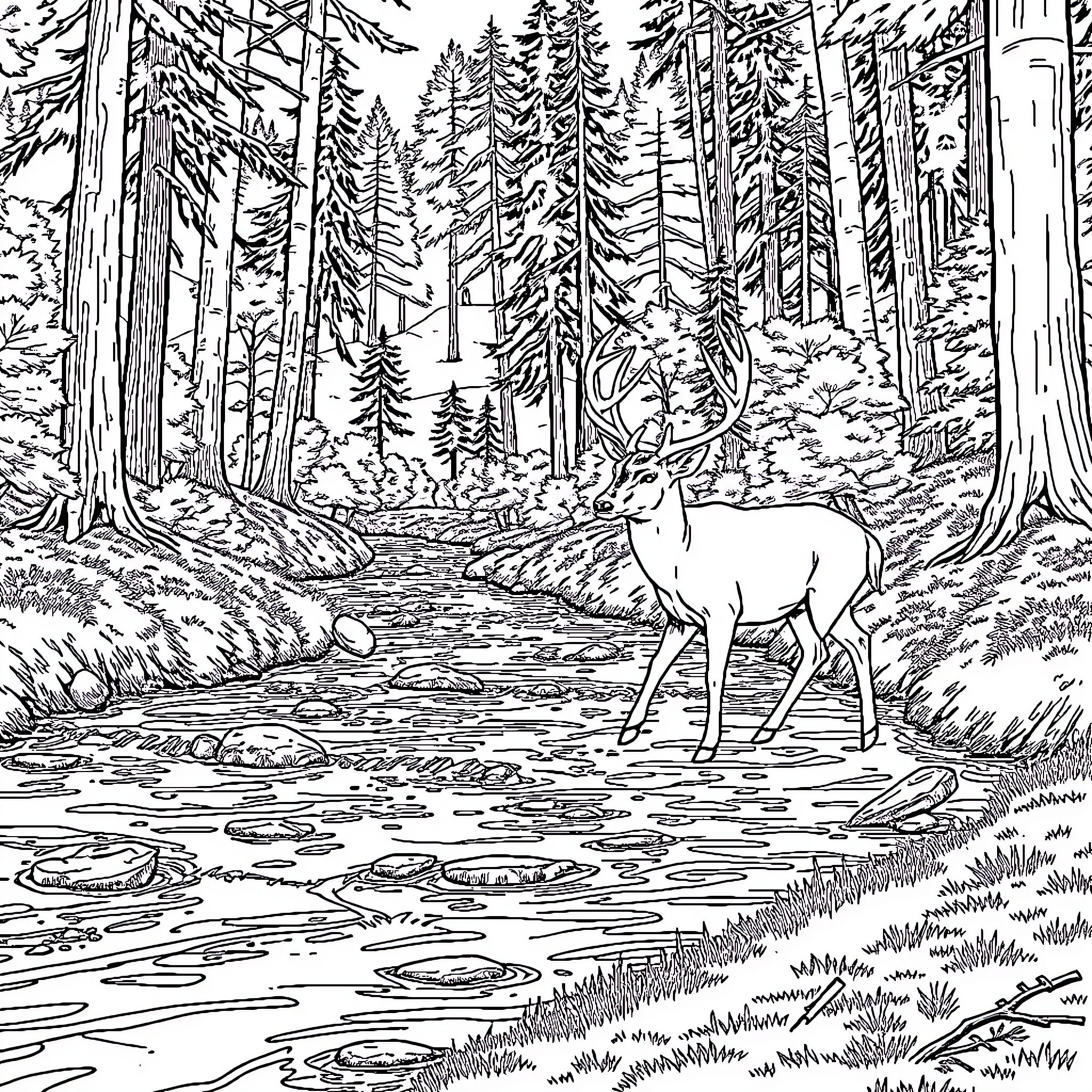 Best Buck Coloring Pages (Free Printable PDF)