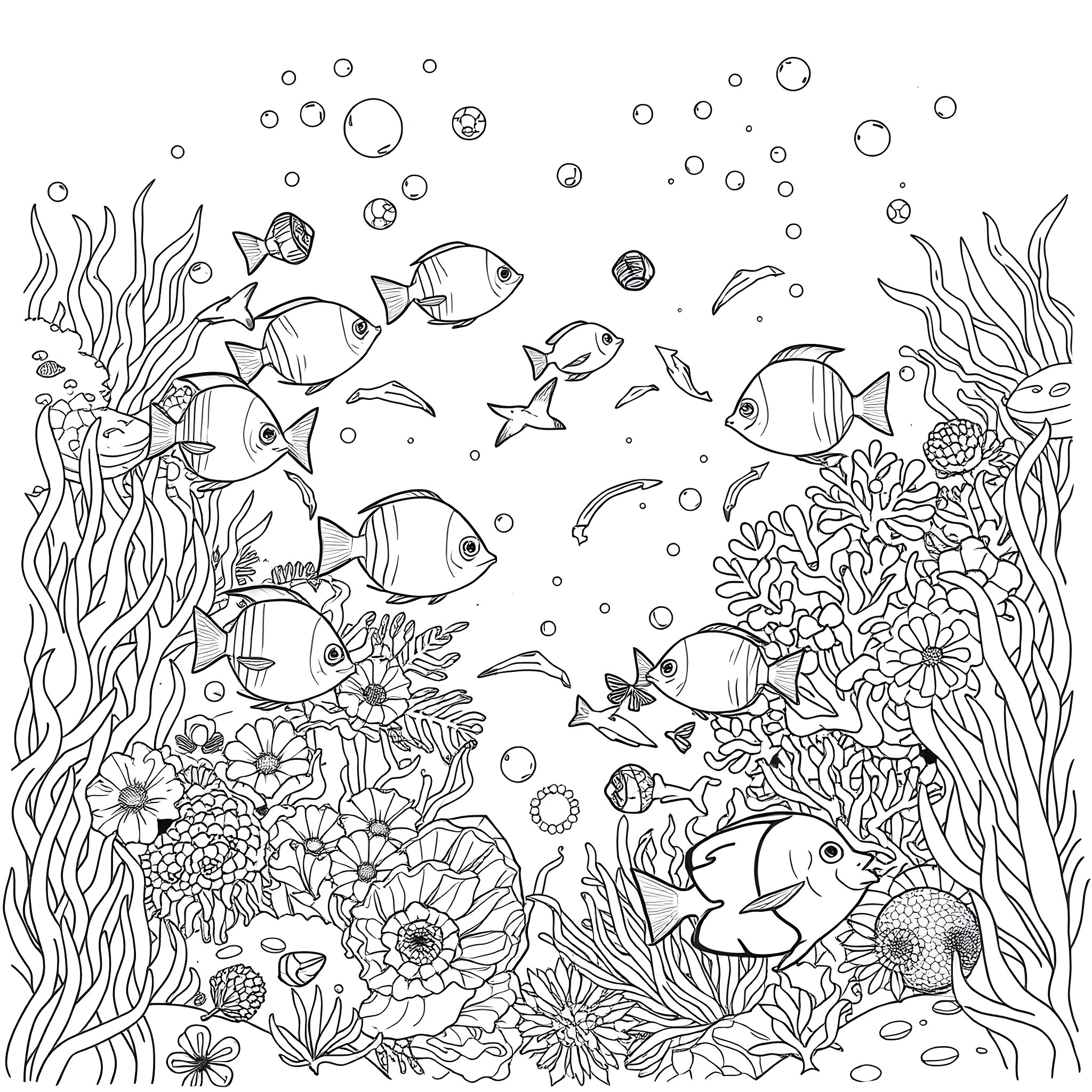 Best Tropical Fish Coloring Pages (Free Printable PDF)