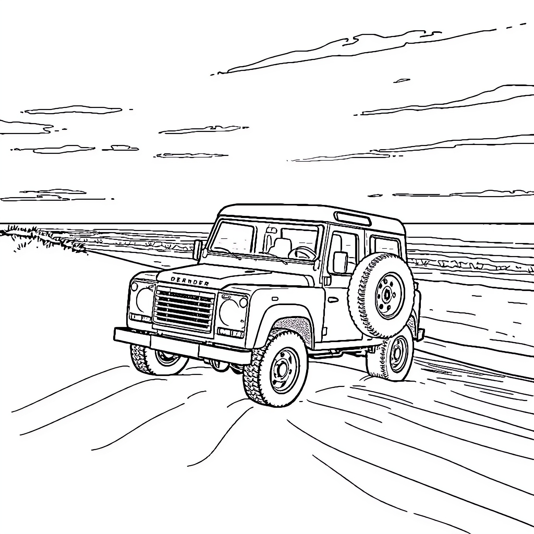 Best Land Rover Coloring Pages (Free Printable PDF)