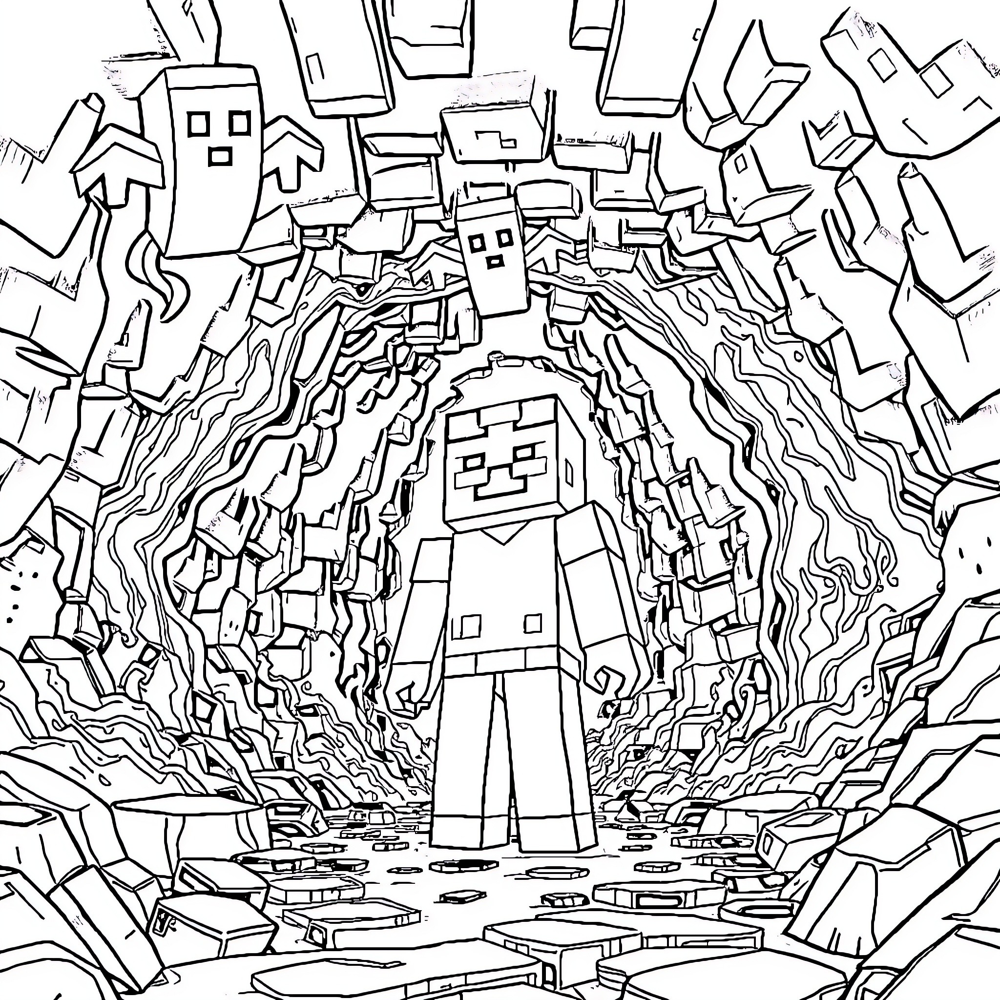 Best Minecraft Steve Coloring Pages (Free Printable PDF)