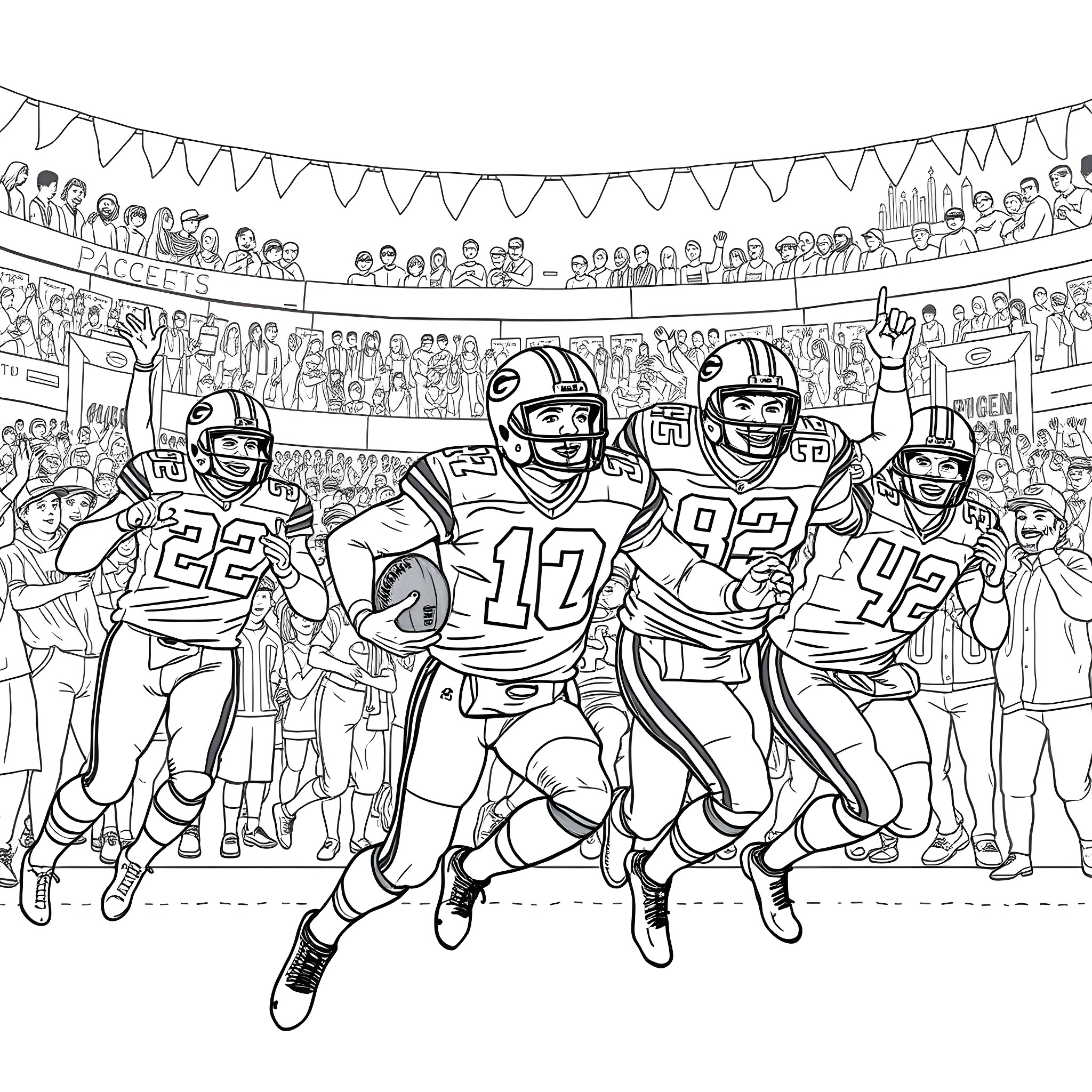 Best Green Bay Packers Coloring Pages (Free Printable PDF)
