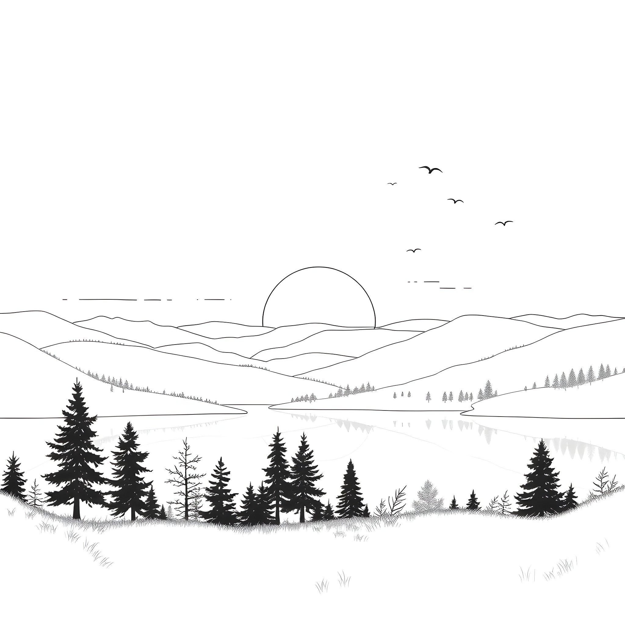 Best Sunrise Coloring Pages (Free Printable PDF)