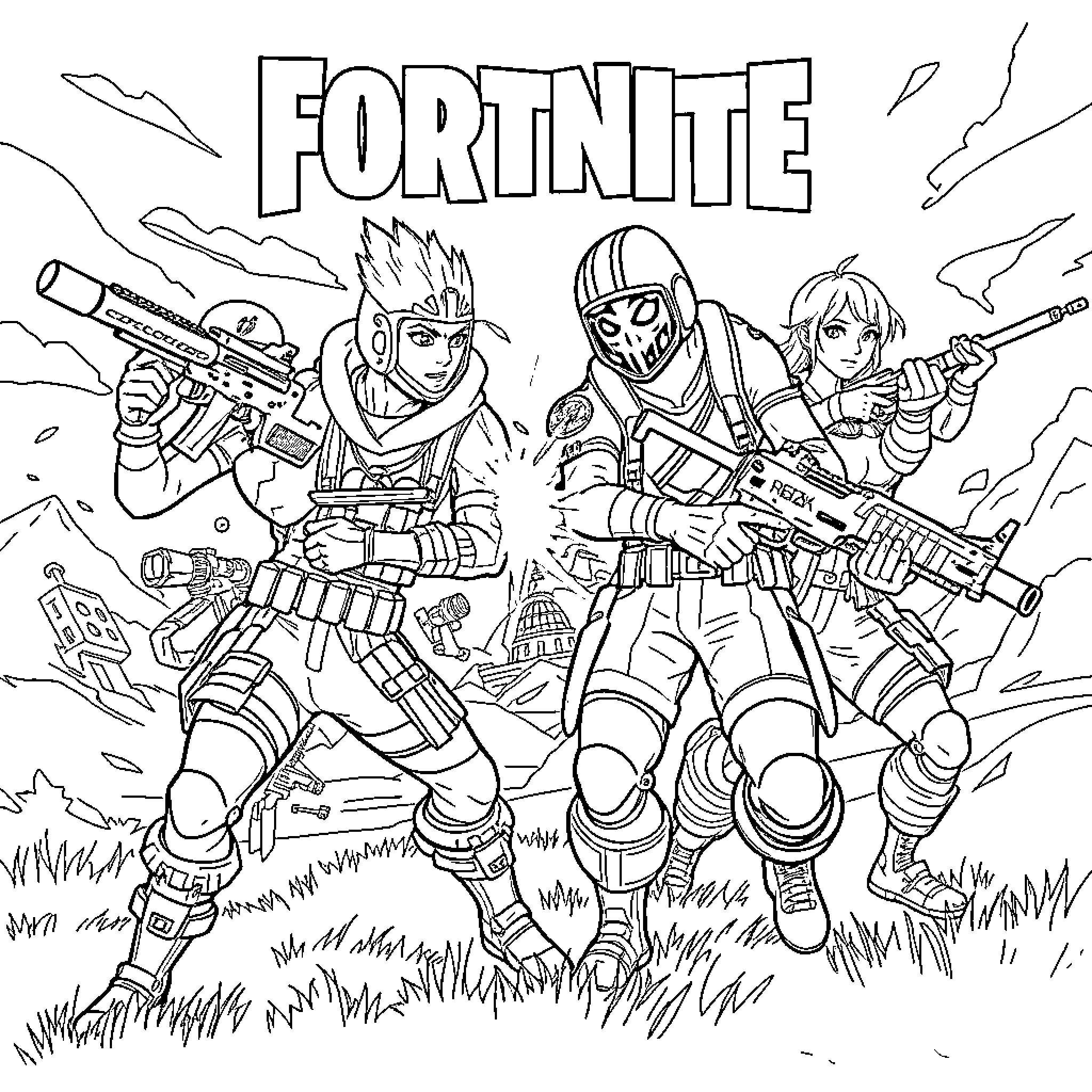 Best Fortnite Skin Coloring Pages (Free Printable PDF)