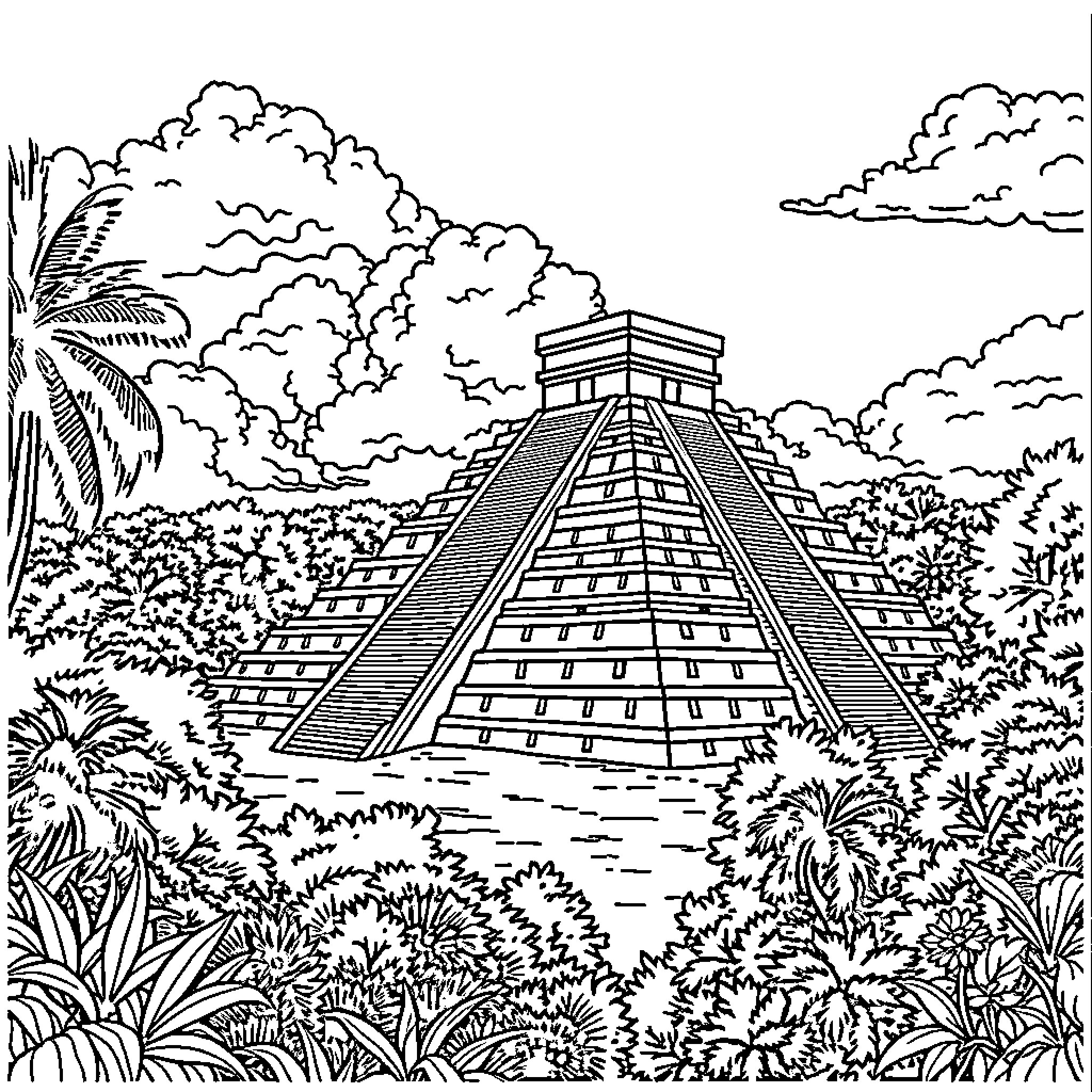 Best Chichen Itza Coloring Pages (Free Printable PDF)