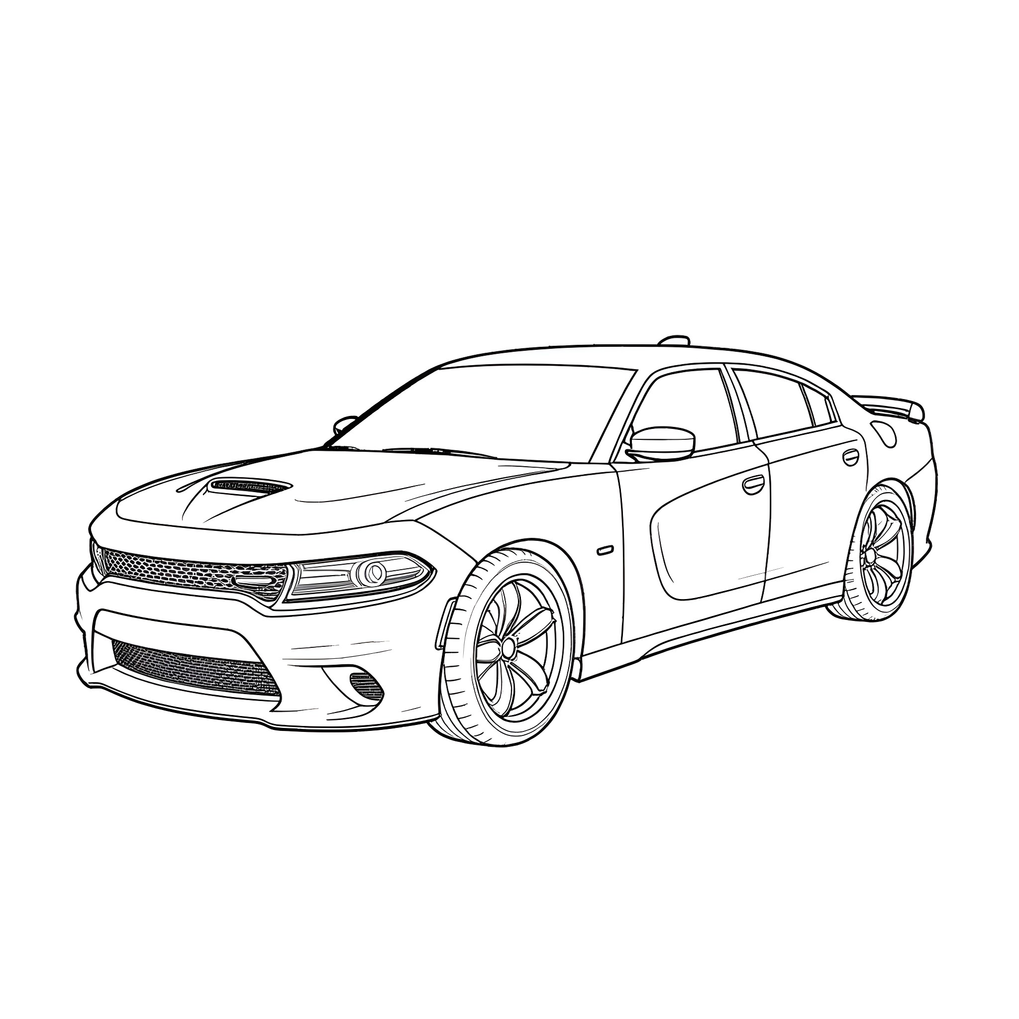 Best Dodge Charger Coloring Pages (Free Printable PDF)