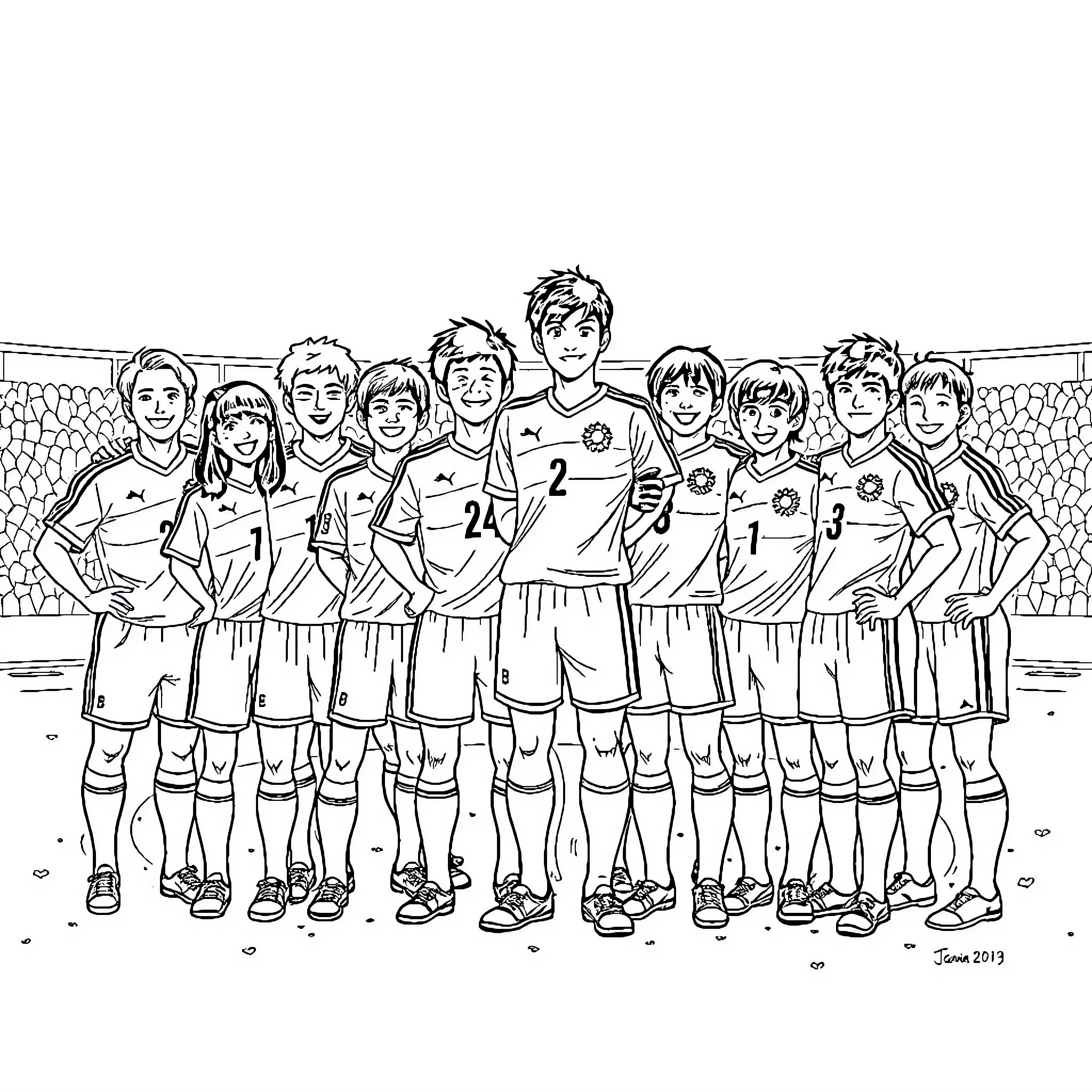 Best Captain Tsubasa Coloring Pages (Free Printable PDF)