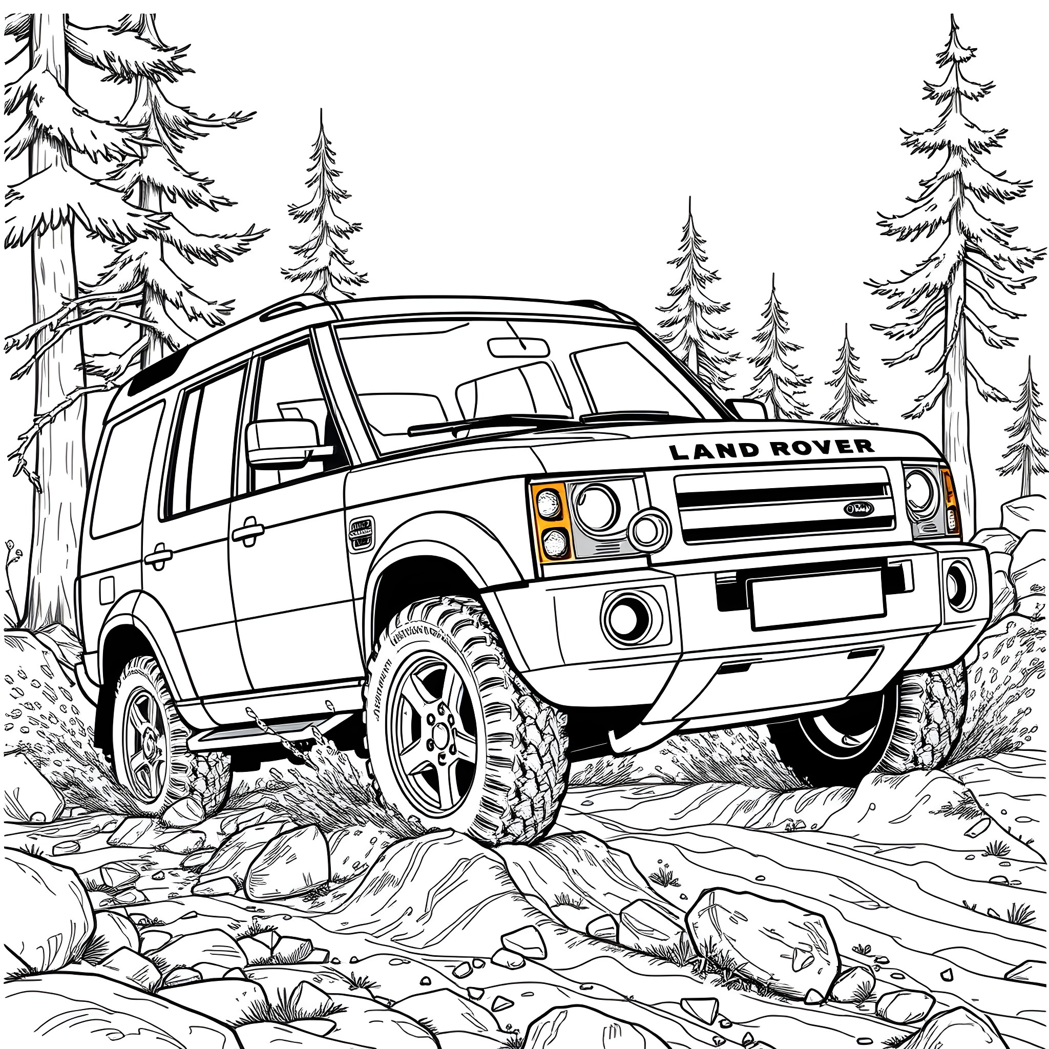 Best Land Rover Coloring Pages (Free Printable PDF)