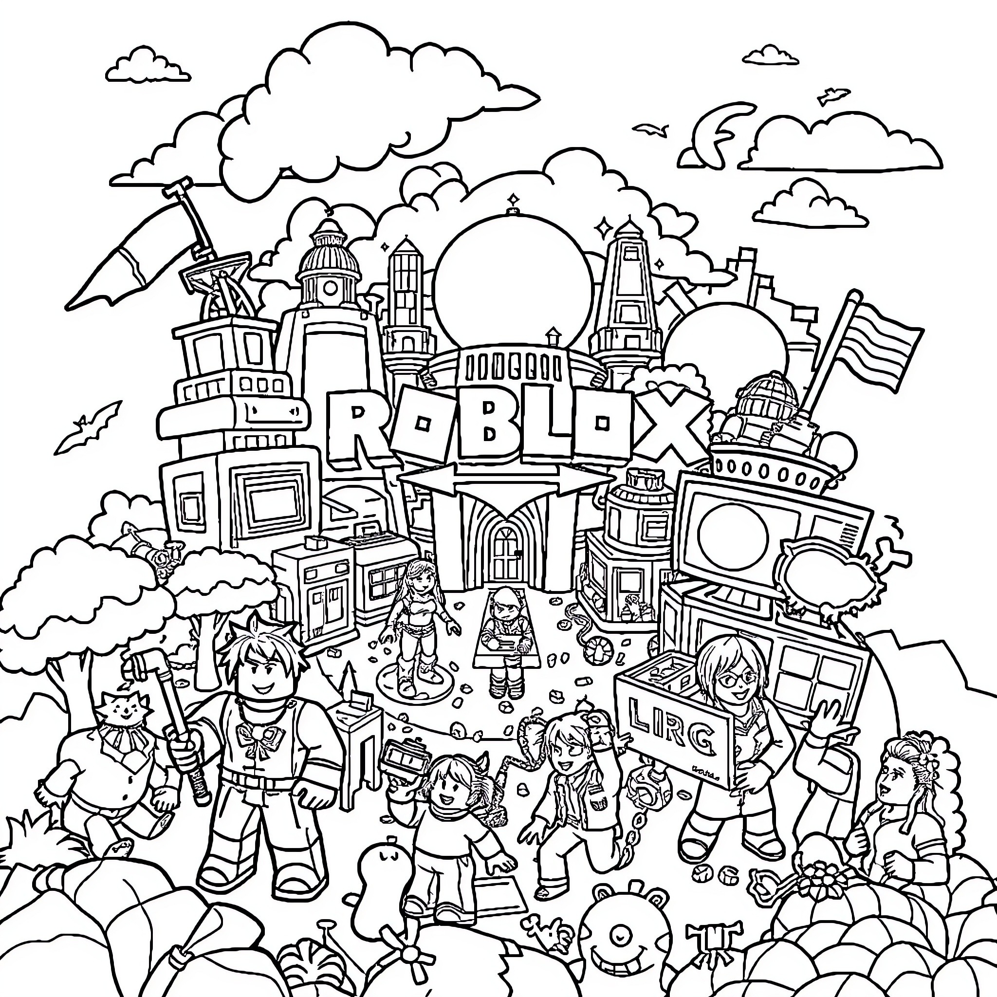 126 Best Roblox Coloring Pages (Free Printable PDFs)