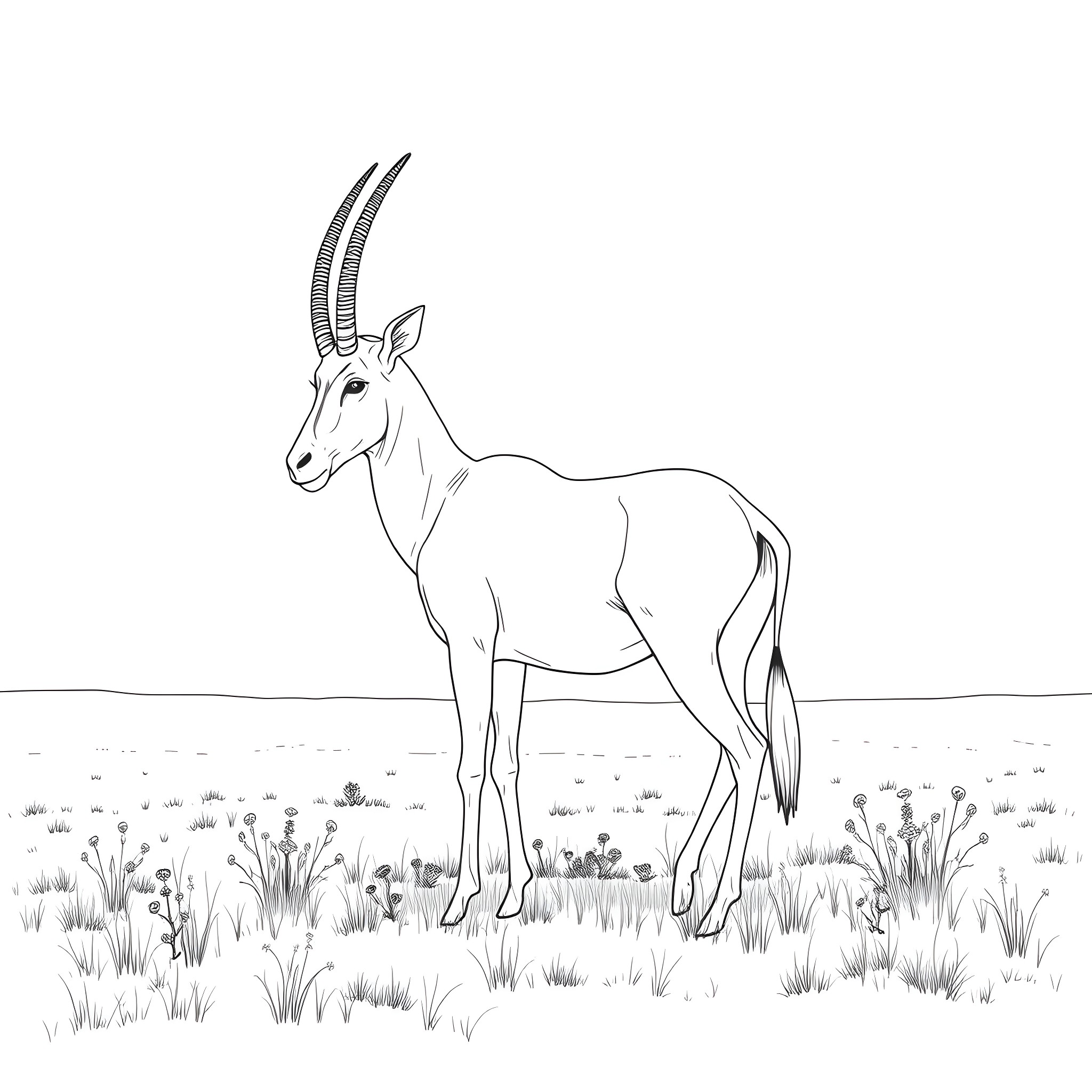 Best Oryx Coloring Pages (Free Printable PDF)