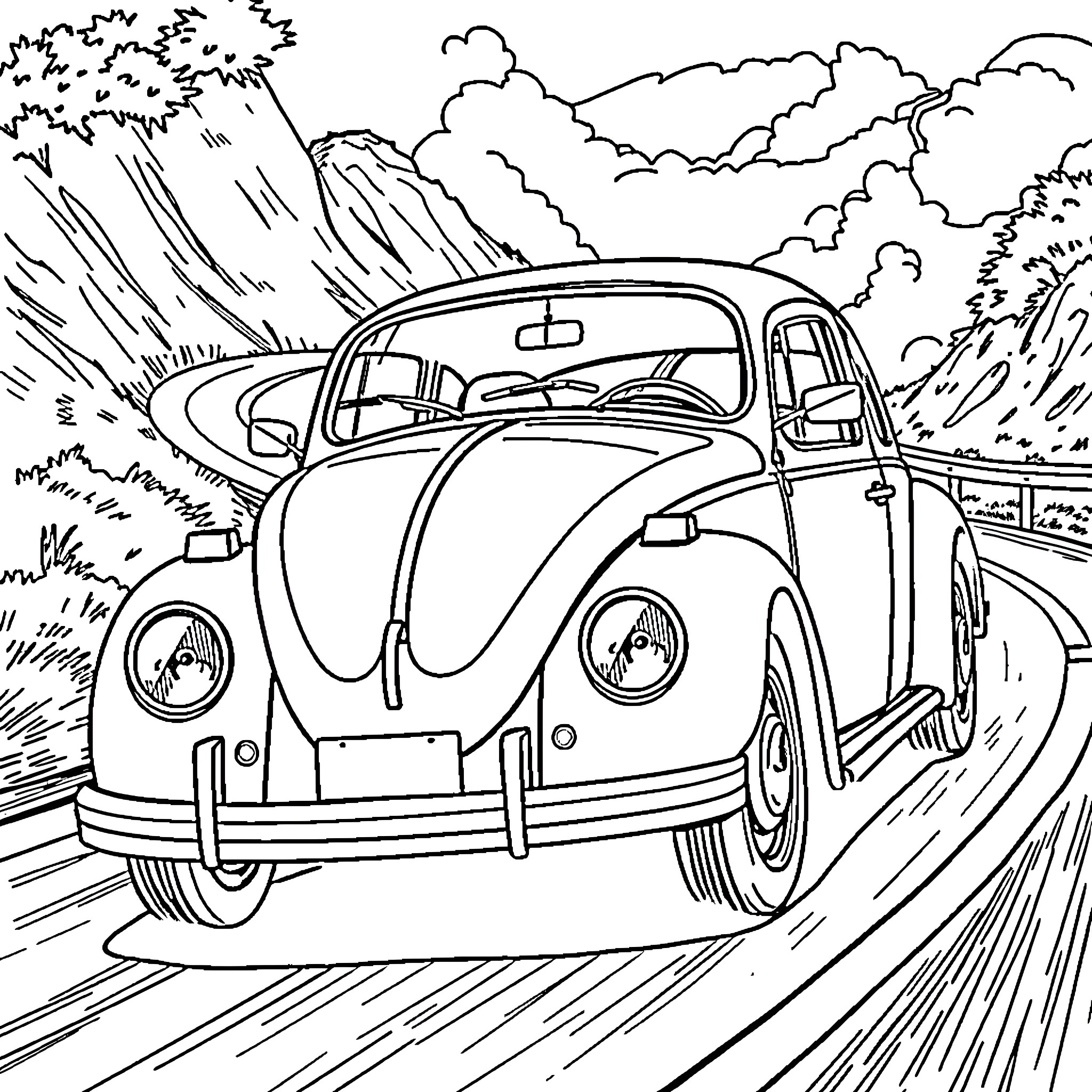 Best Volkswagen Beetle Coloring Pages (Free Printable PDF)