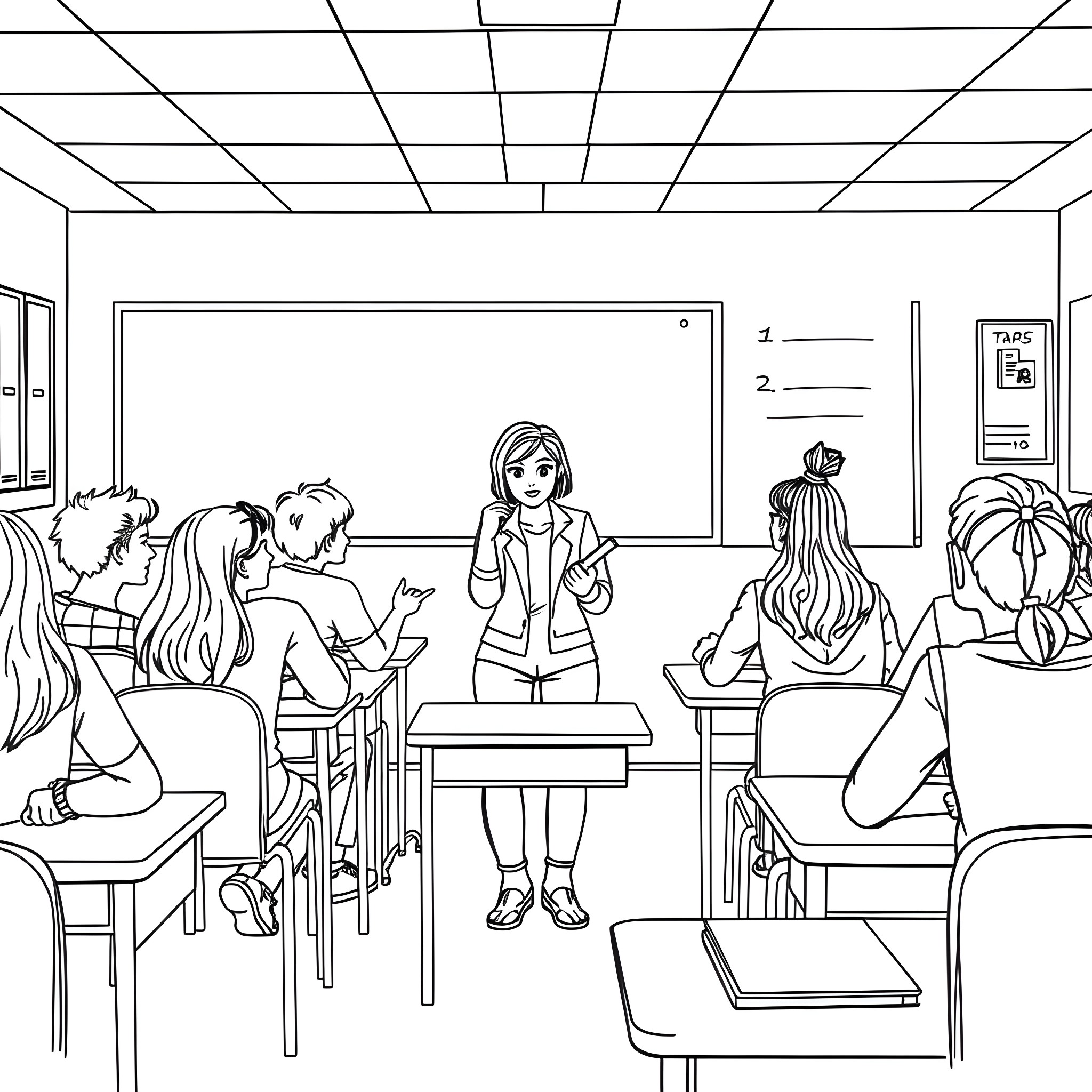 48 Best Classroom Coloring Pages (Free Printable PDFs)