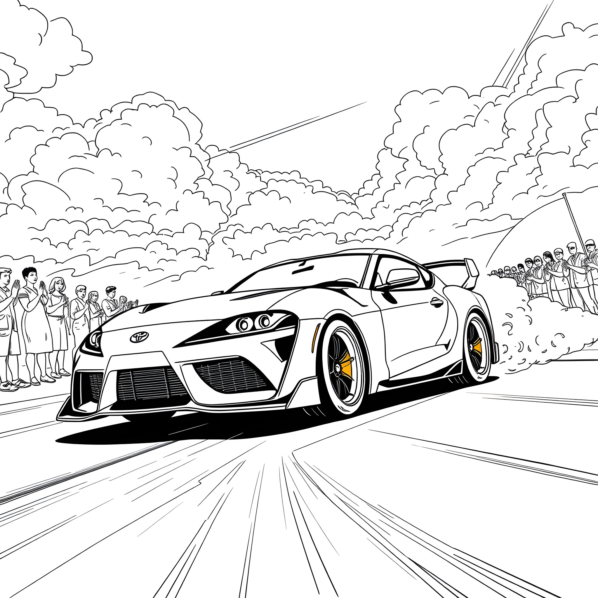 Best Toyota Supra Coloring Pages (Free Printable PDF)