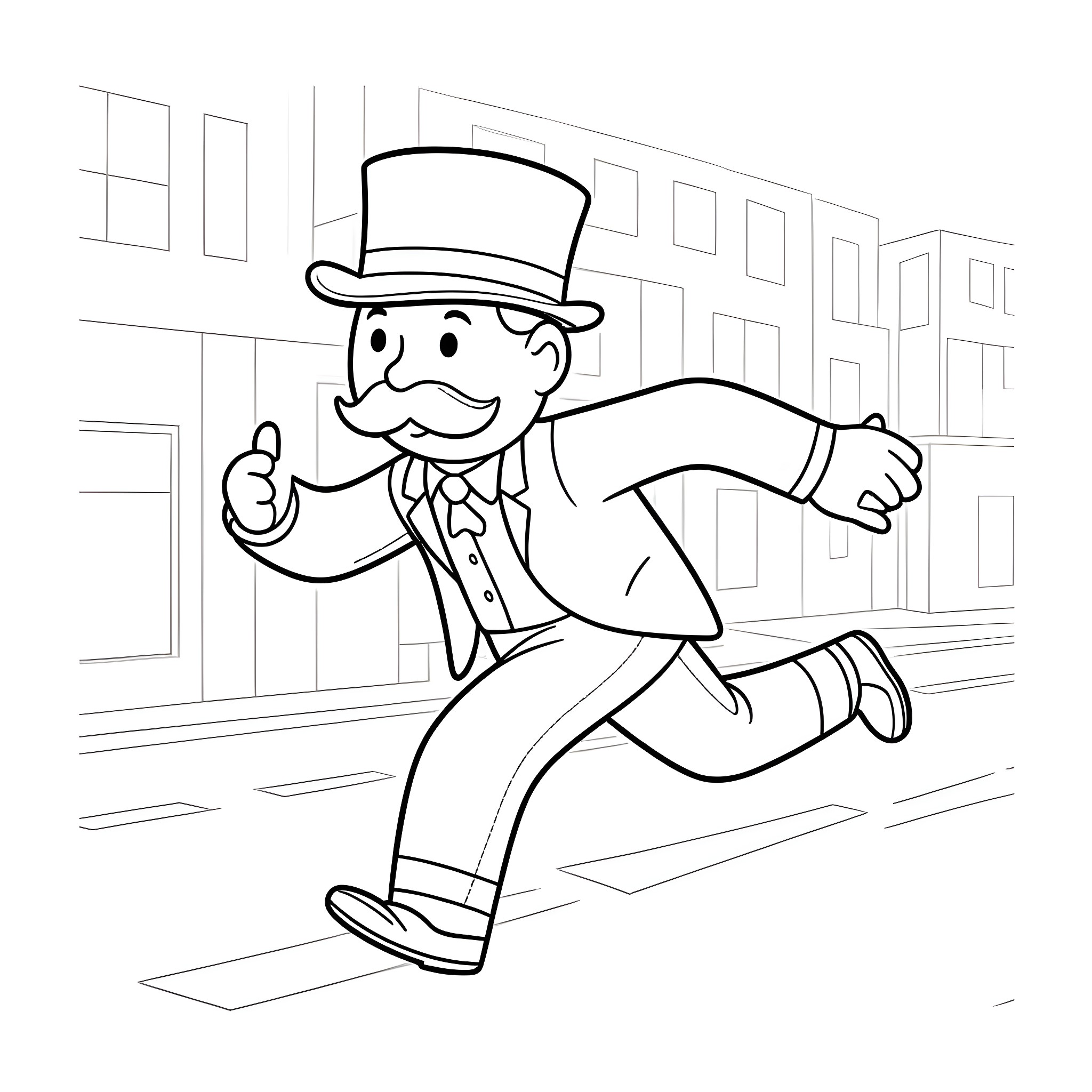 Best Monopoly Man Coloring Pages (Free Printable PDF)