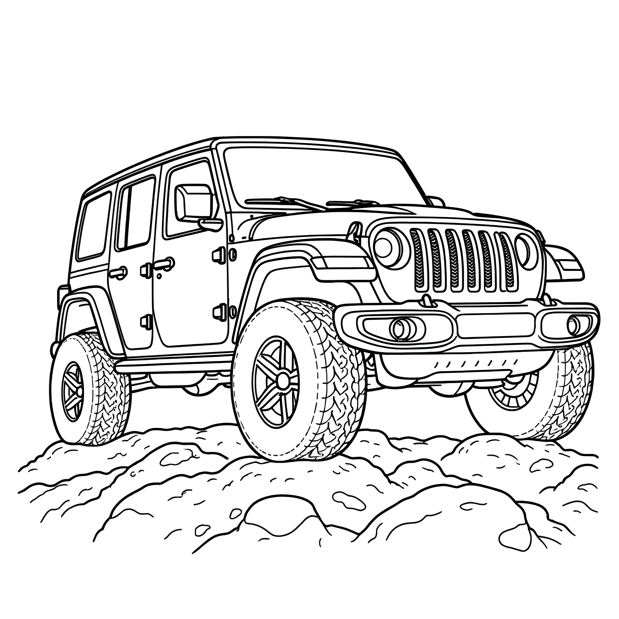 Best Jeep Coloring Pages (Free Printable PDF)