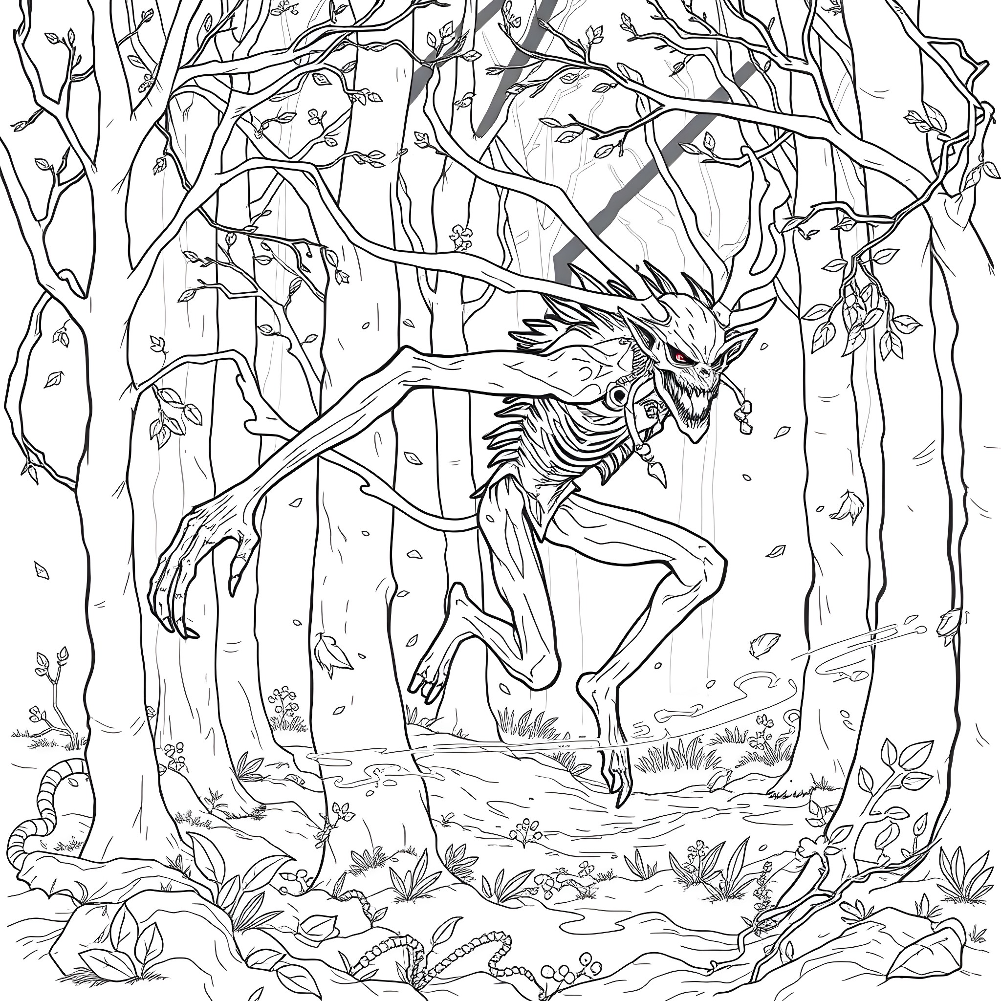 Best Wendigo Coloring Pages (Free Printable PDF)