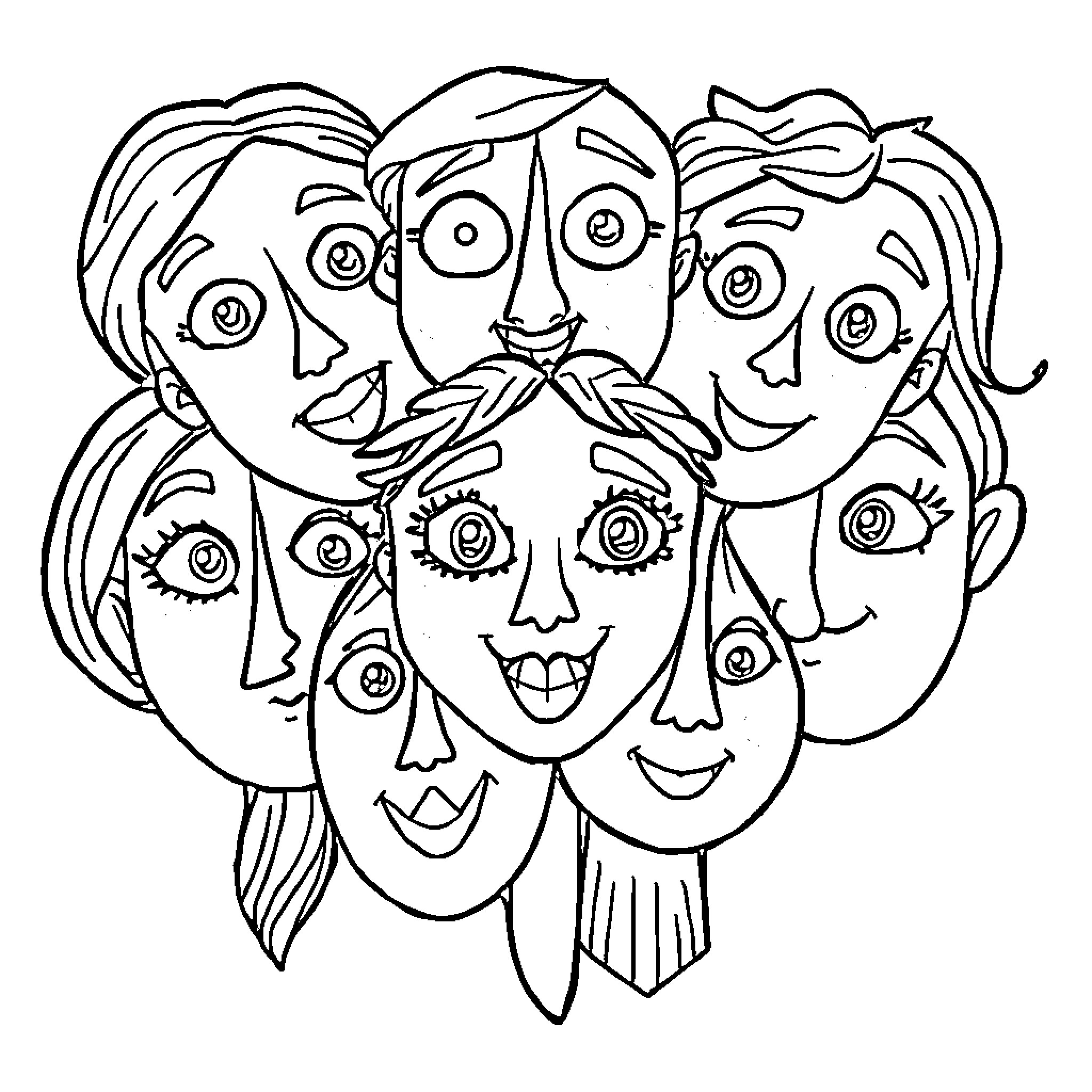 Best Face Coloring Pages (Free Printable PDF)