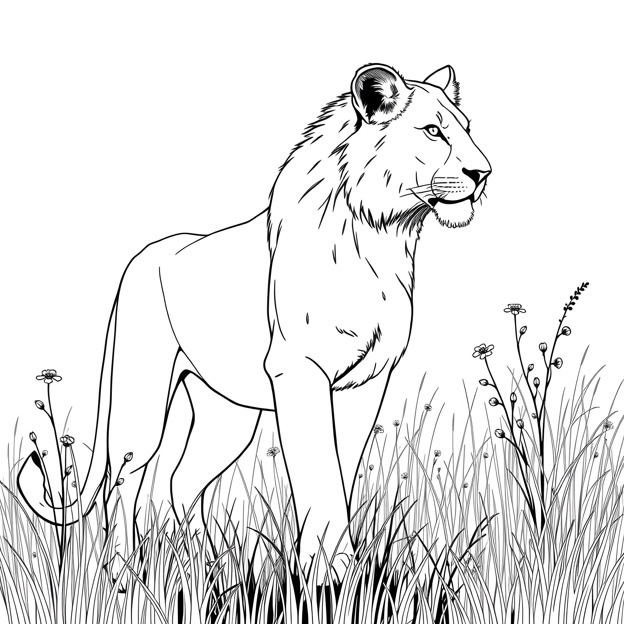 Best Lioness Coloring Pages (Free Printable PDF)
