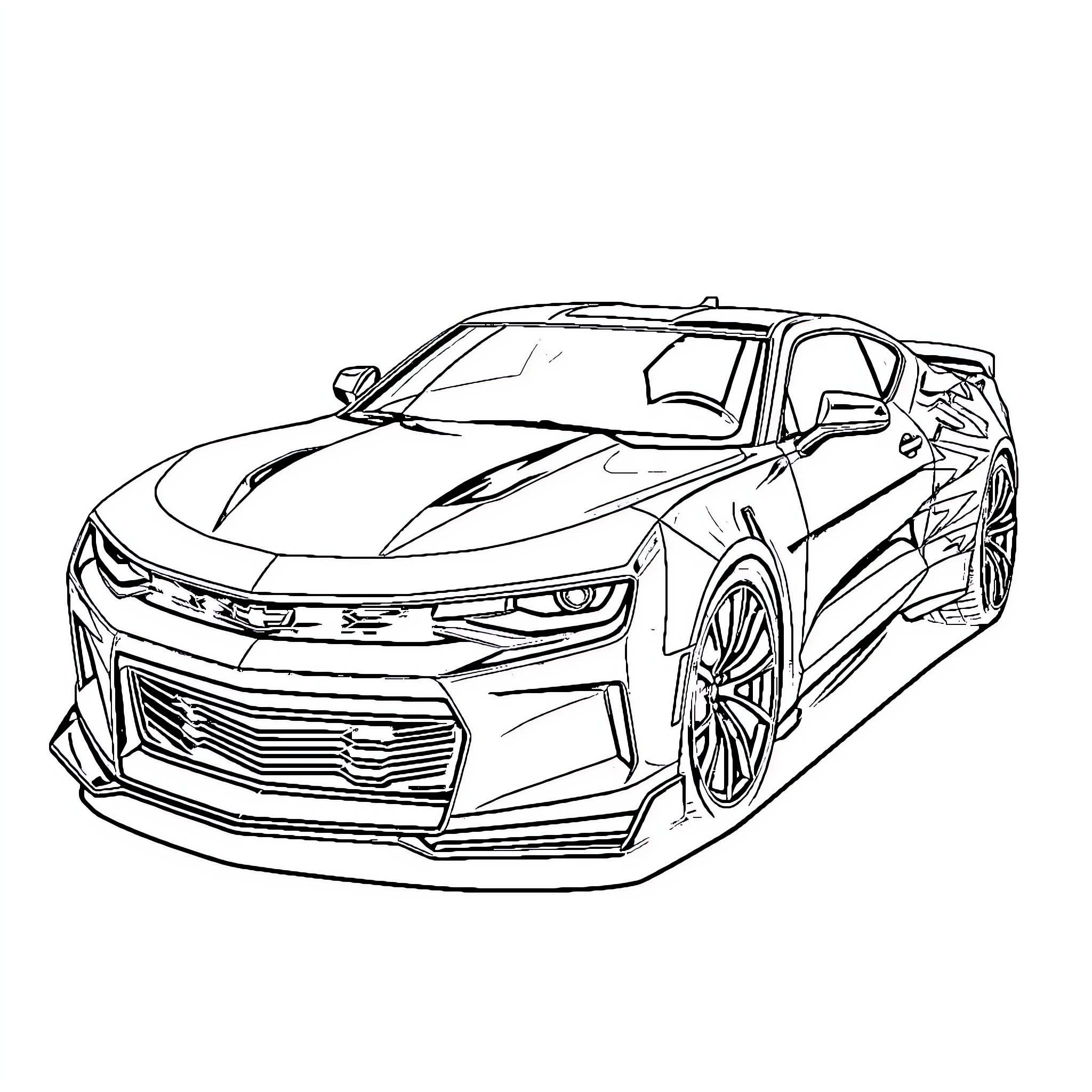 Best Camaro Coloring Pages (Free Printable PDF)