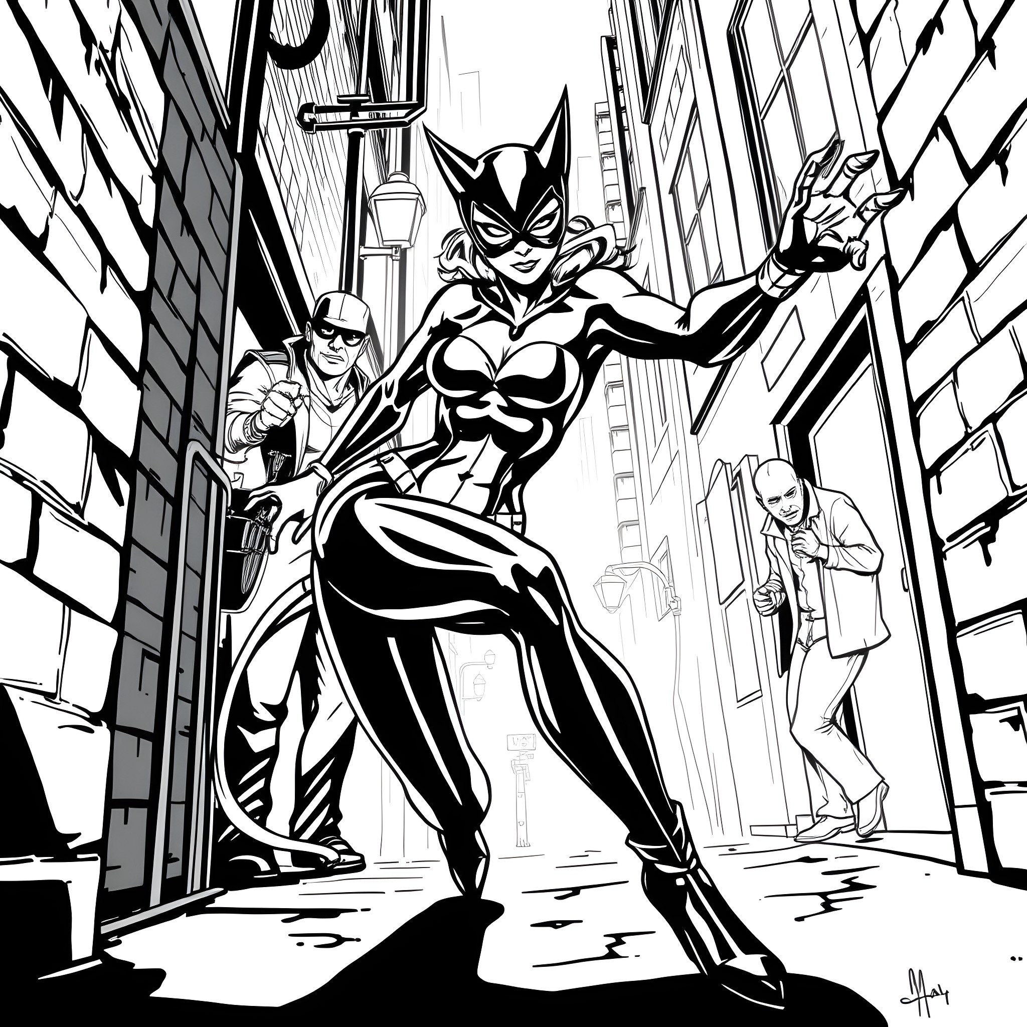 Best Catwoman Coloring Pages (Free Printable PDF)