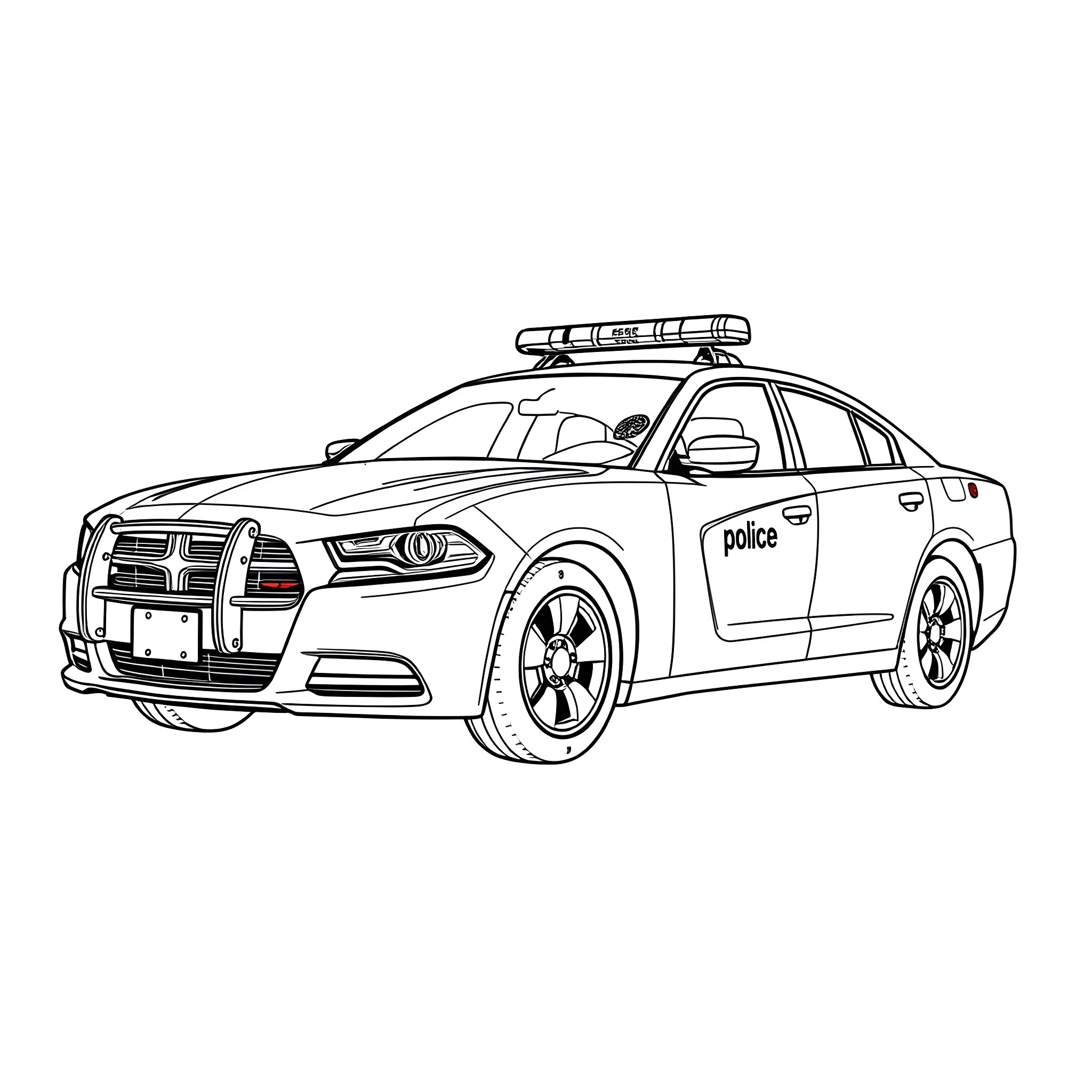 17 Best Police Car Coloring Pages (Free Printable PDFs)