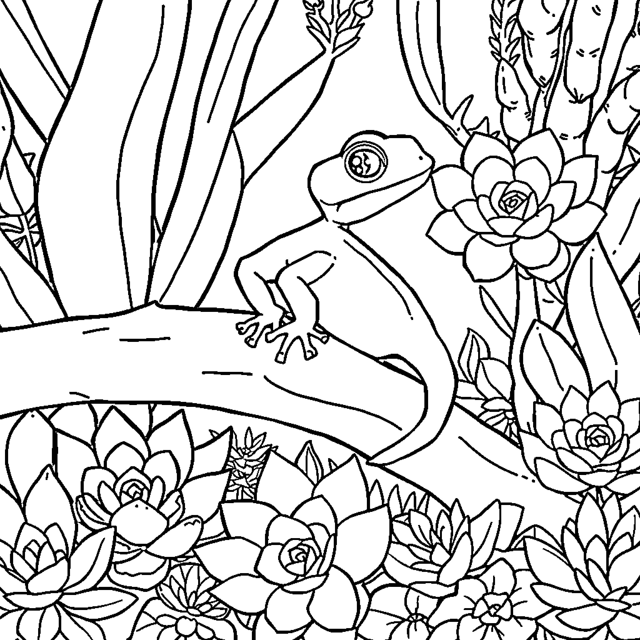 Best Gecko Coloring Pages (Free Printable PDF)