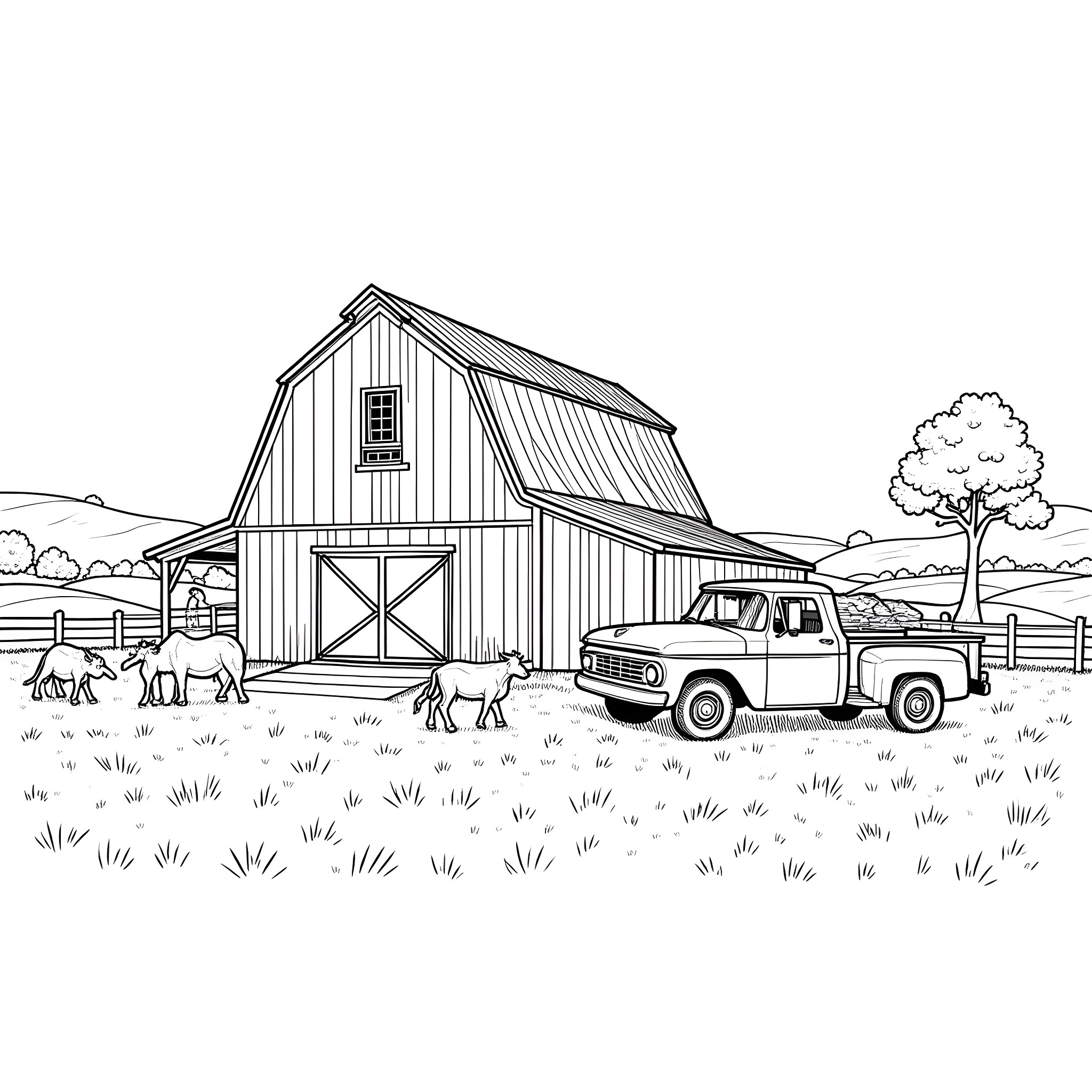 Best Barn Coloring Pages (Free Printable PDF)