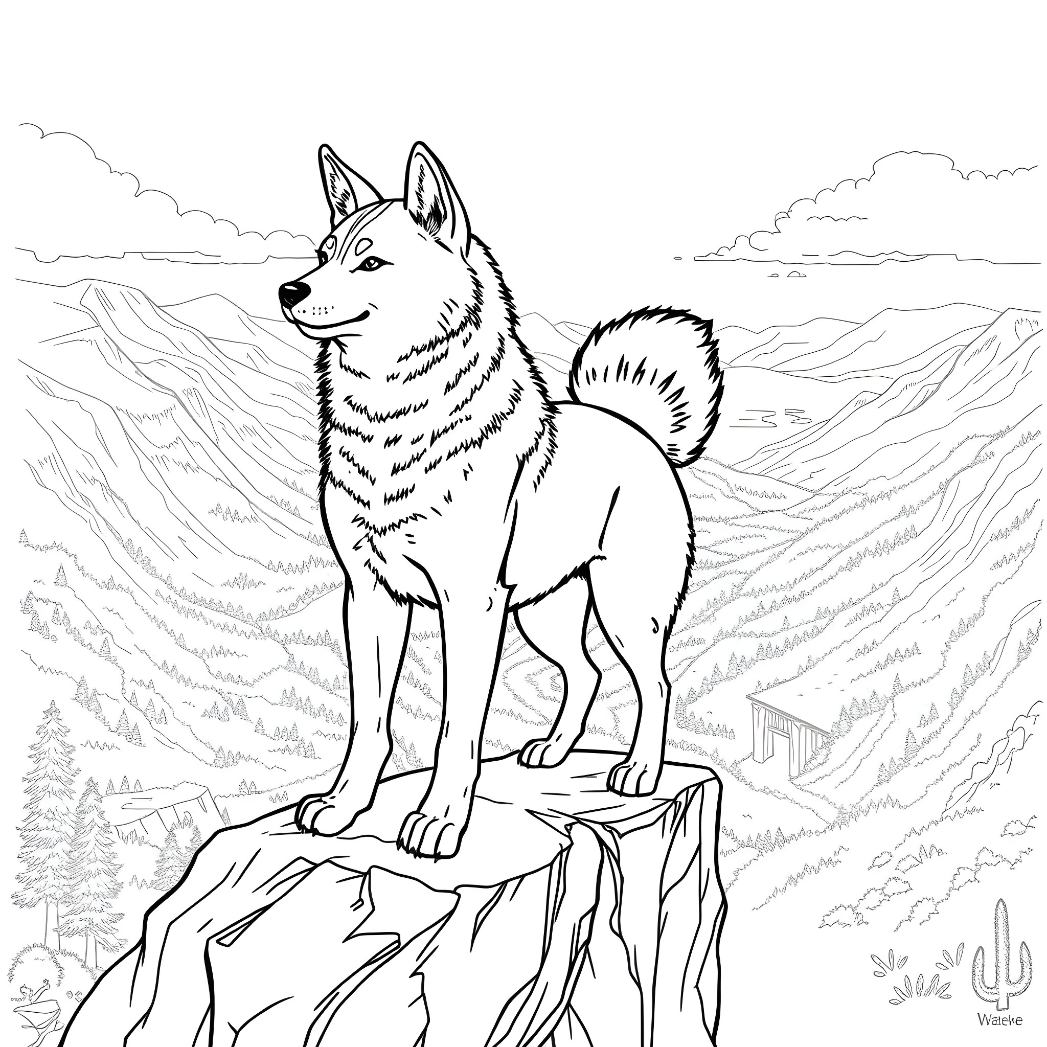 41 Best Shiba Inu Coloring Pages (Free Printable PDFs)