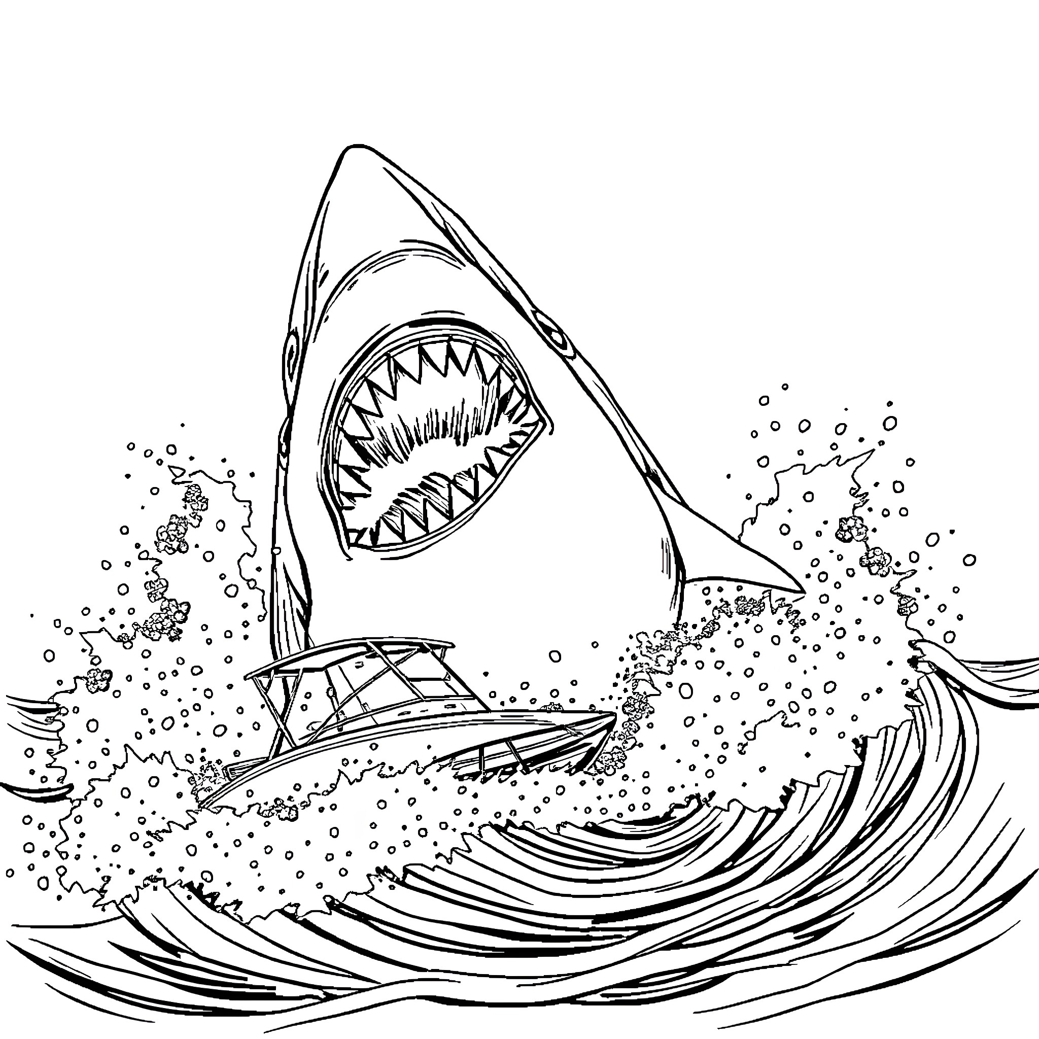 Best Jaws Coloring Pages (Free Printable PDF)
