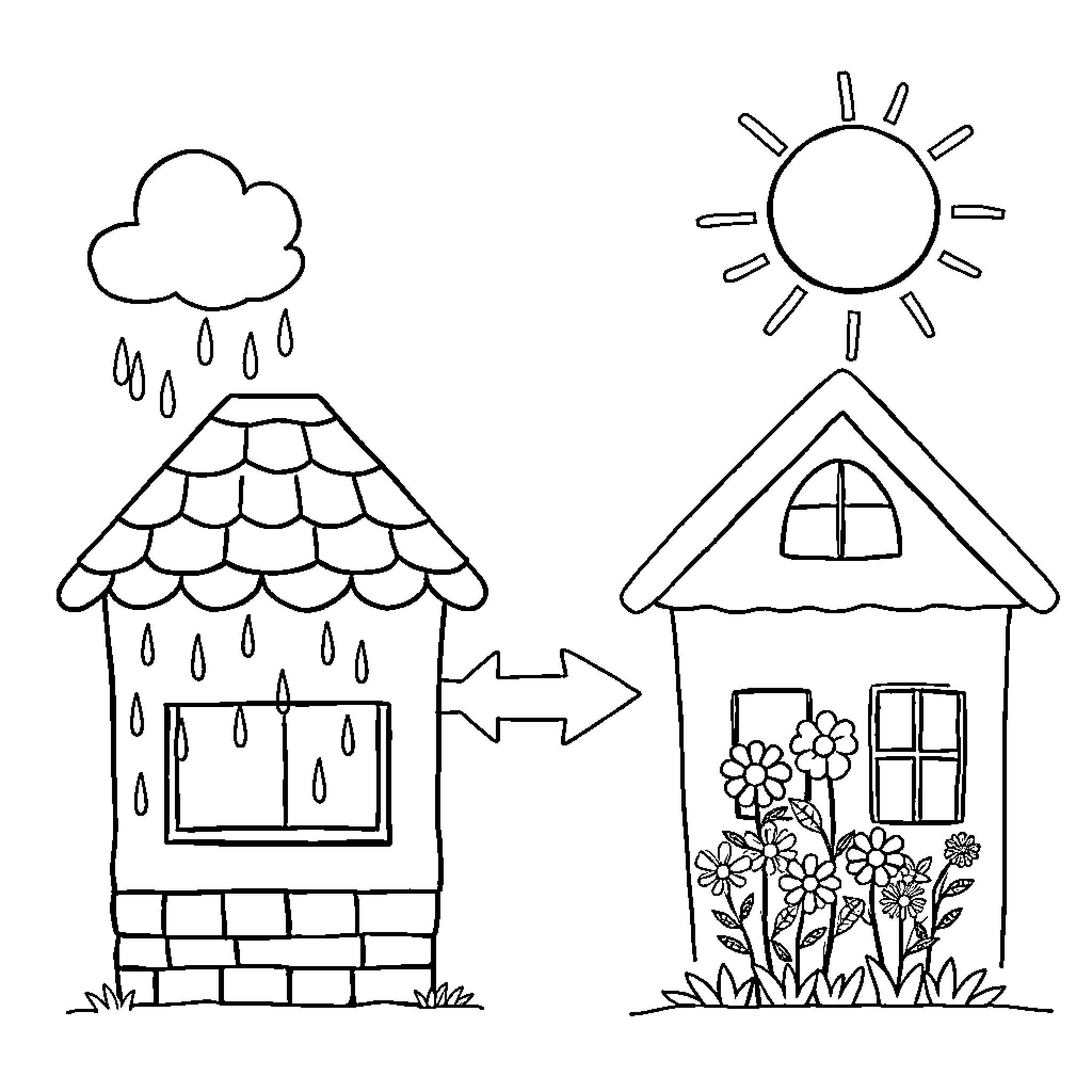 Best Roof Coloring Pages (Free Printable PDF)