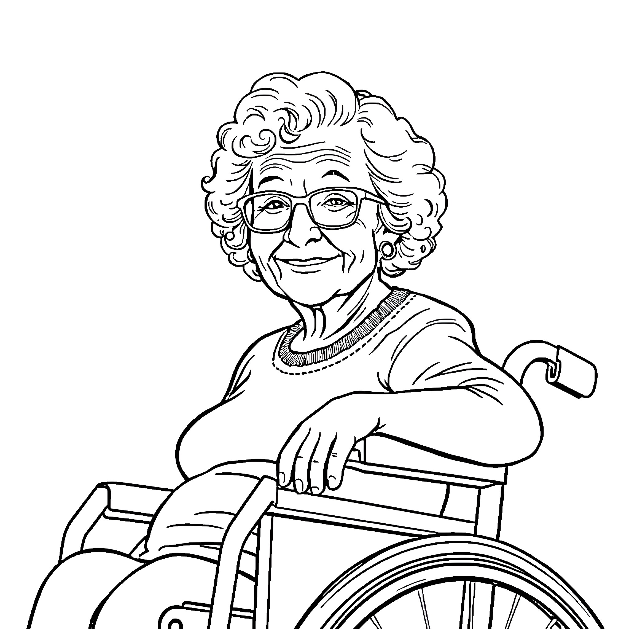 Best Old Lady Coloring Pages (Free Printable PDF)