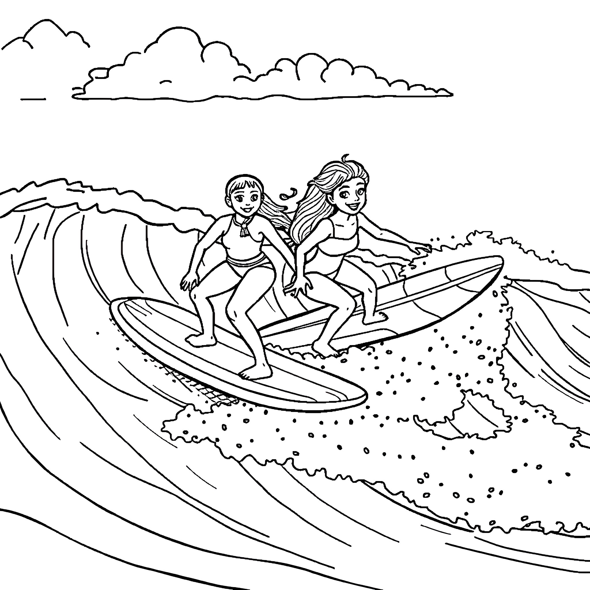 Best Surfing Coloring Pages (Free Printable PDF)