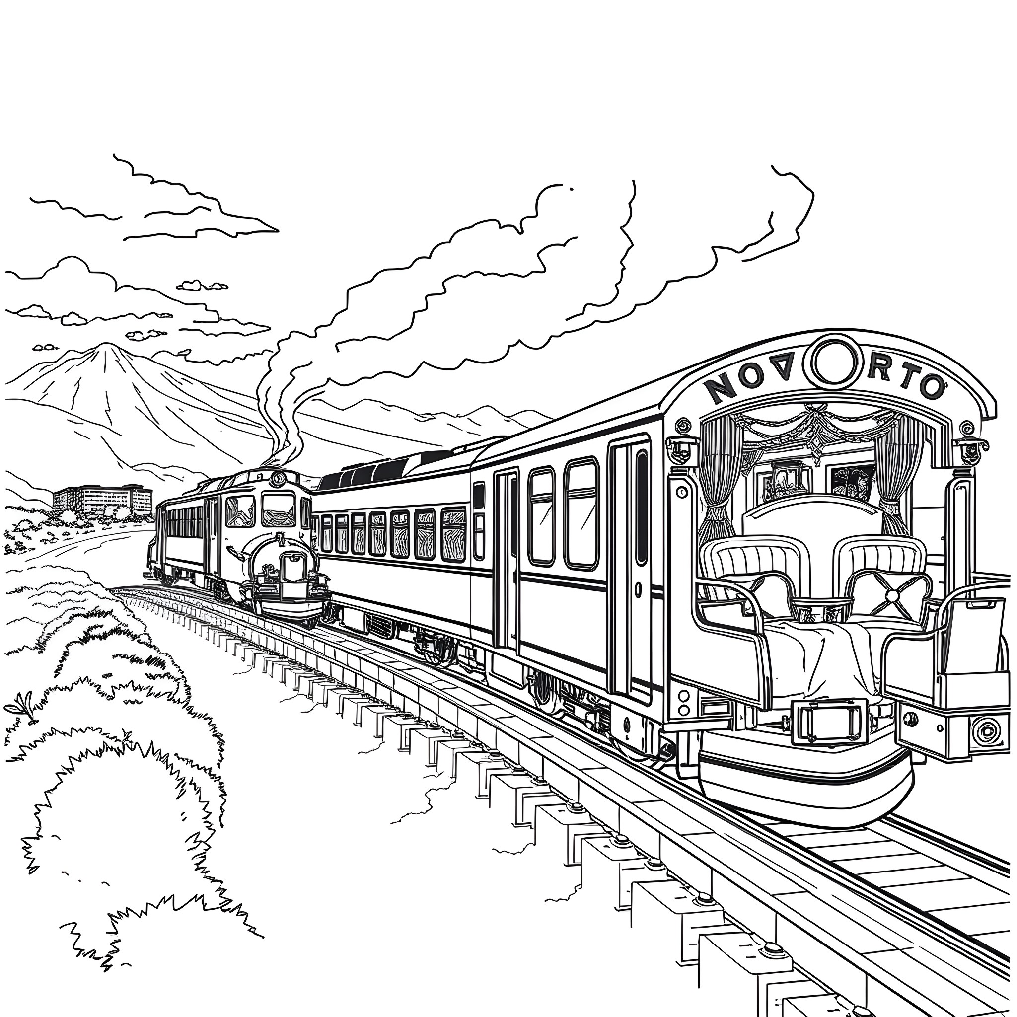 29 Best Train Coloring Pages (Free Printable PDFs)